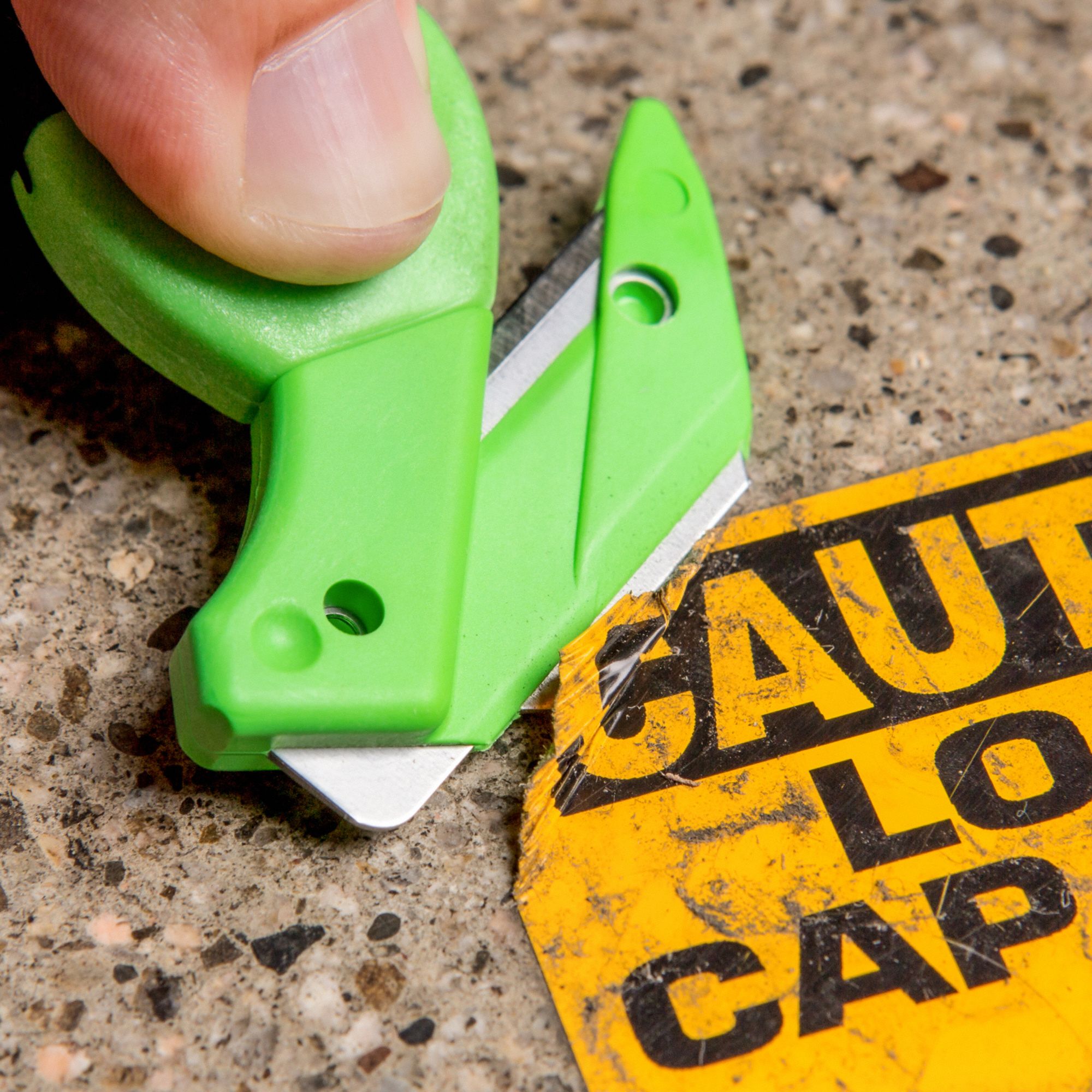 KLEVER Antimicrobial Safety Cutter: 7 in Overall Lg, Oval Handle ...