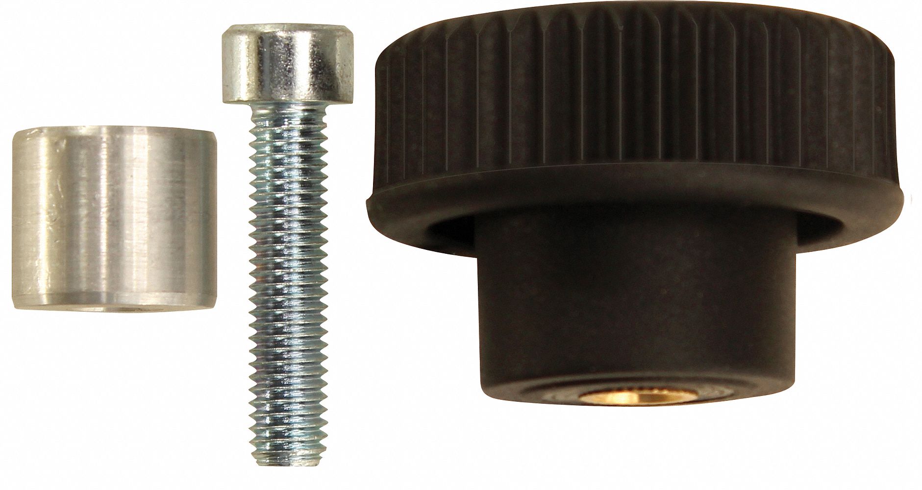 BESSEY, Plastic, Cylindrical Screw/Lock Pin/M8 Knurled Nut, Adapter for ...