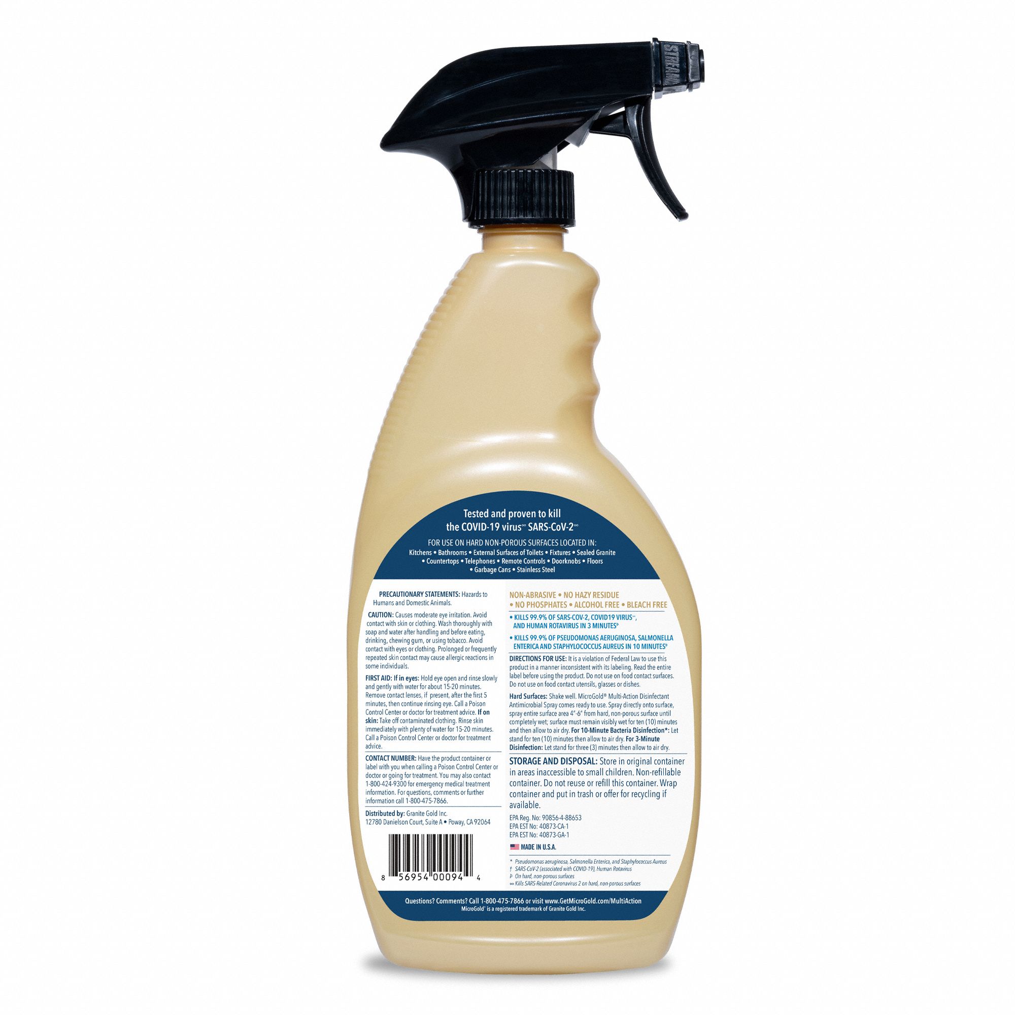 MICROGOLD Multi-Action Disinfectant Antimicrobial Spray: Trigger Spray ...