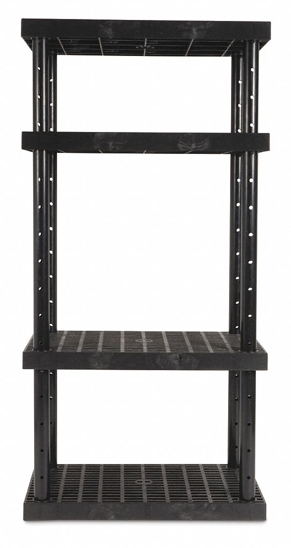 DURASHELF, 36 in x 24 in, 72 in Overall Ht, Plastic Shelving - 60PT17 ...