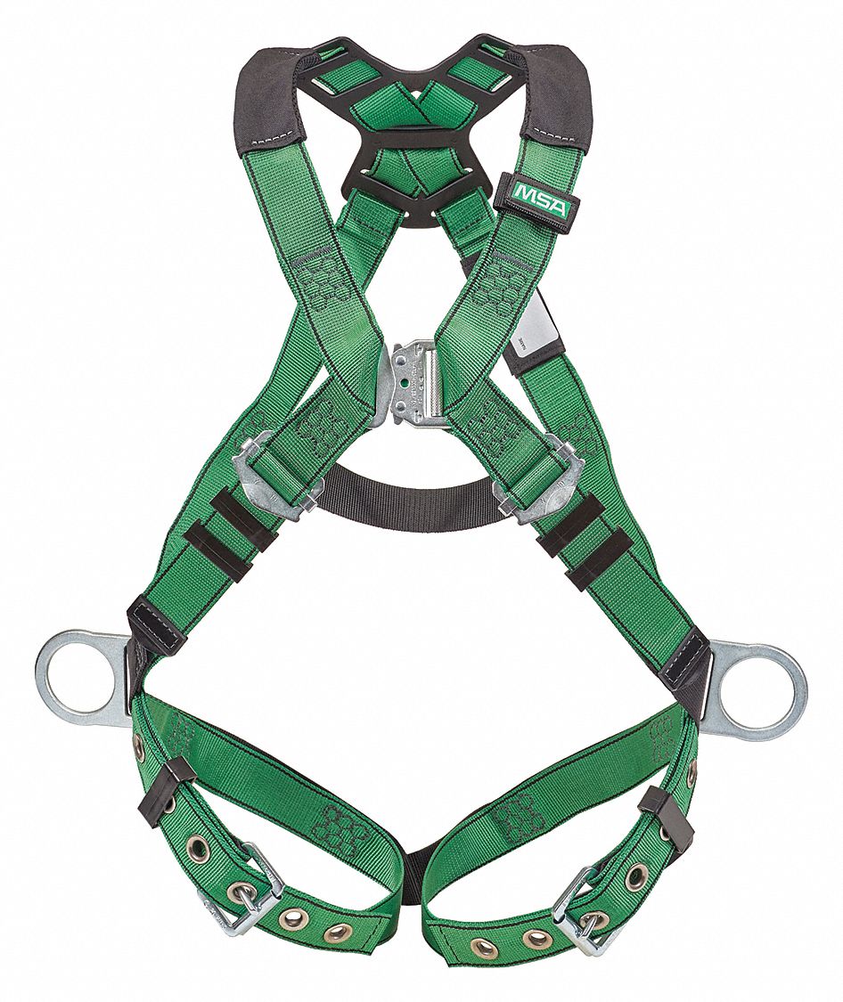 MSA, Climbing/Confined Spaces/Positioning, Vest Harness, Fall ...