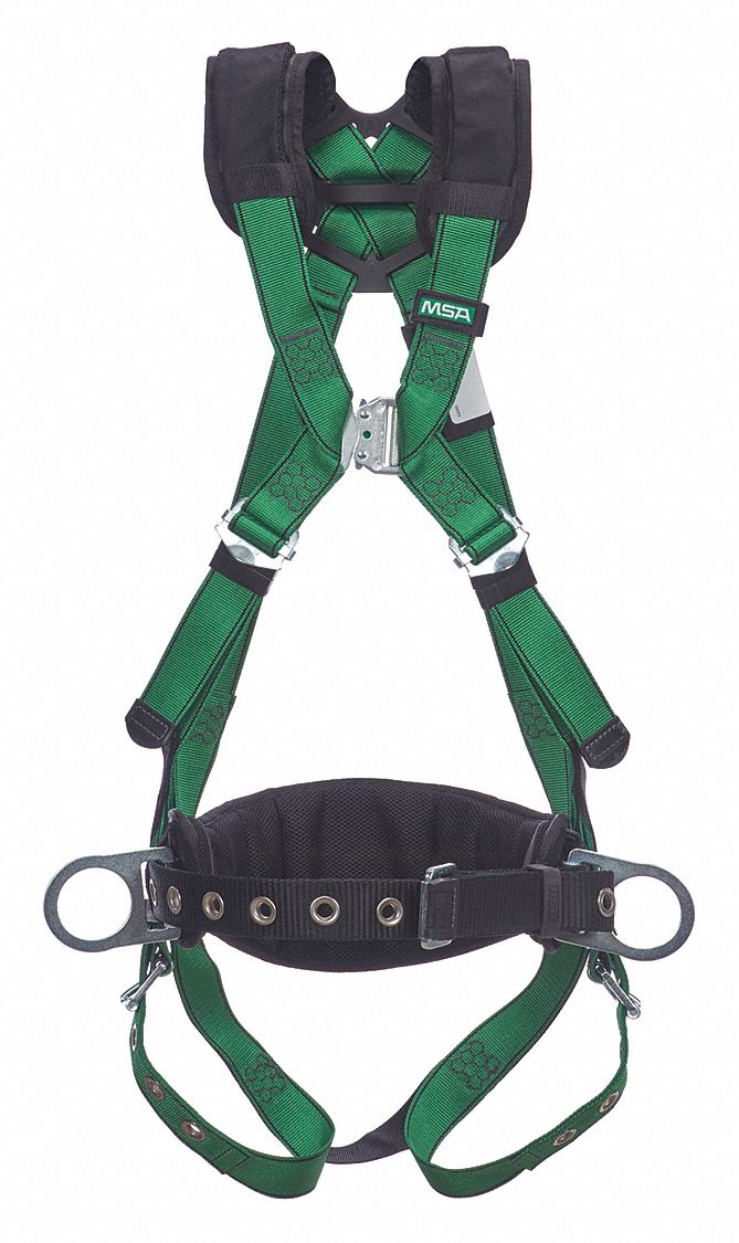 MSA, Climbing/Confined Spaces/Positioning, Vest Harness, Fall ...