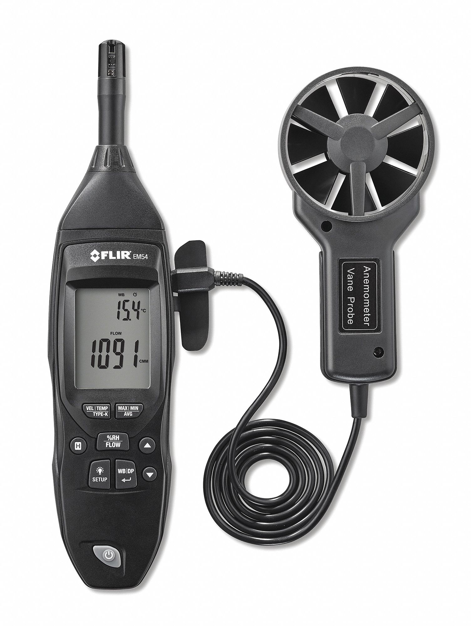 FLIR, Not Rated Not Rated, -22°F to 140°F, Environmental Meter w ...