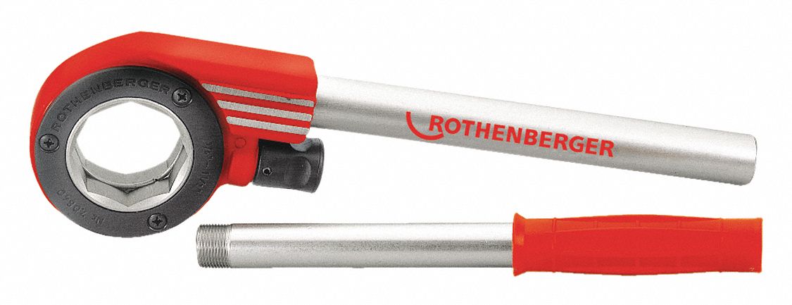 ROTHENBERGER Ratchet Handle: Pipe Threading, 1 1/4 in Compatible Min ...