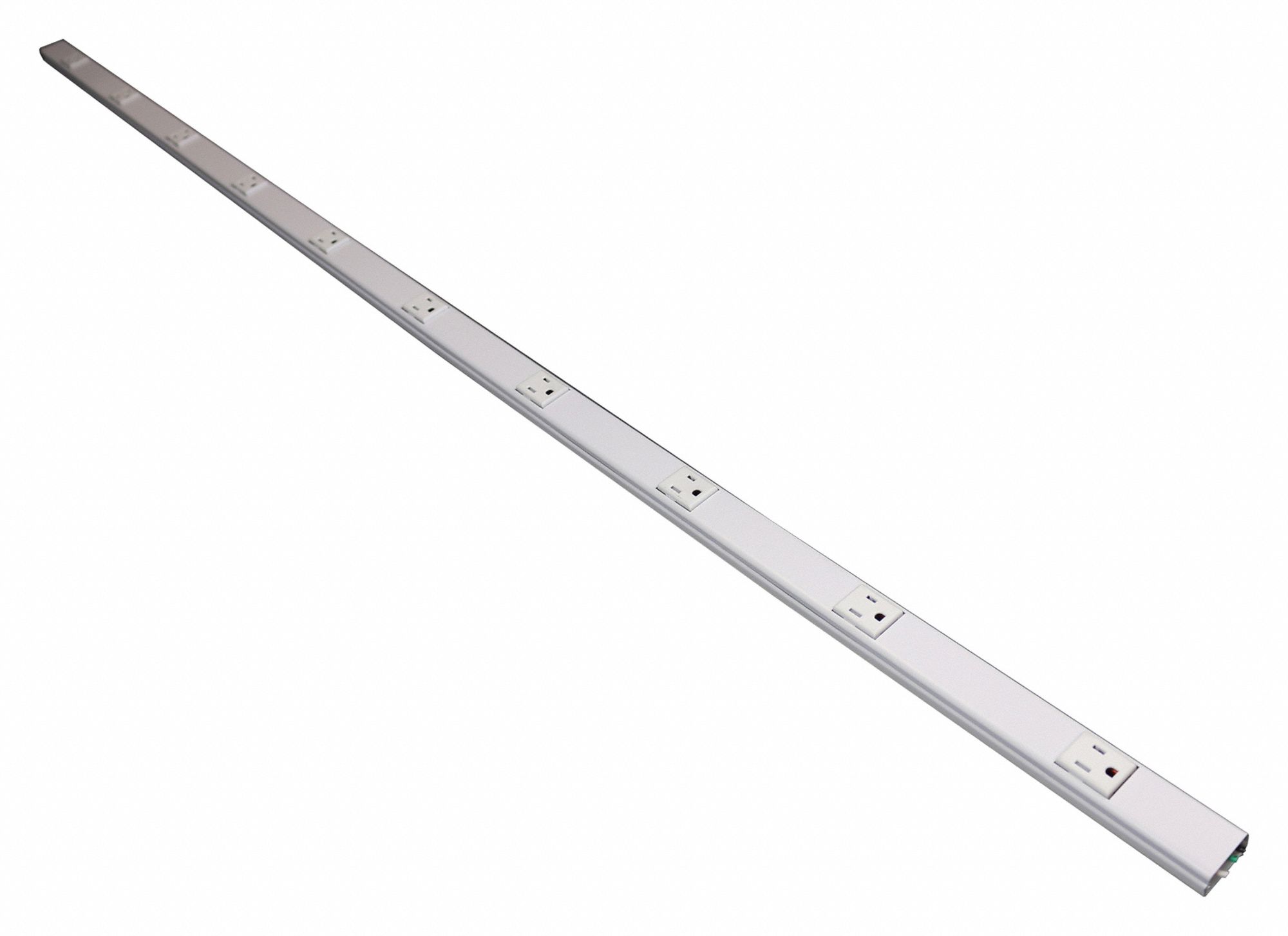 1 Circuits, 10 Outlets, TR Plugmold - 60RD08|WH20GB506TR - Grainger