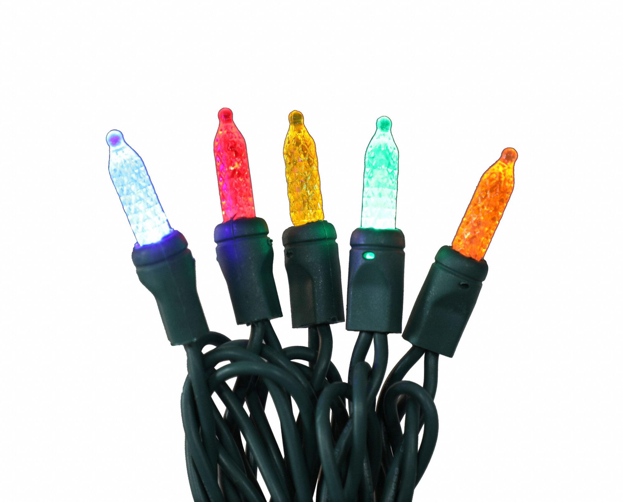 PC Bullet Shape, 23 11/16 ft Lg, LED Holiday String Lights - 60RG18 ...