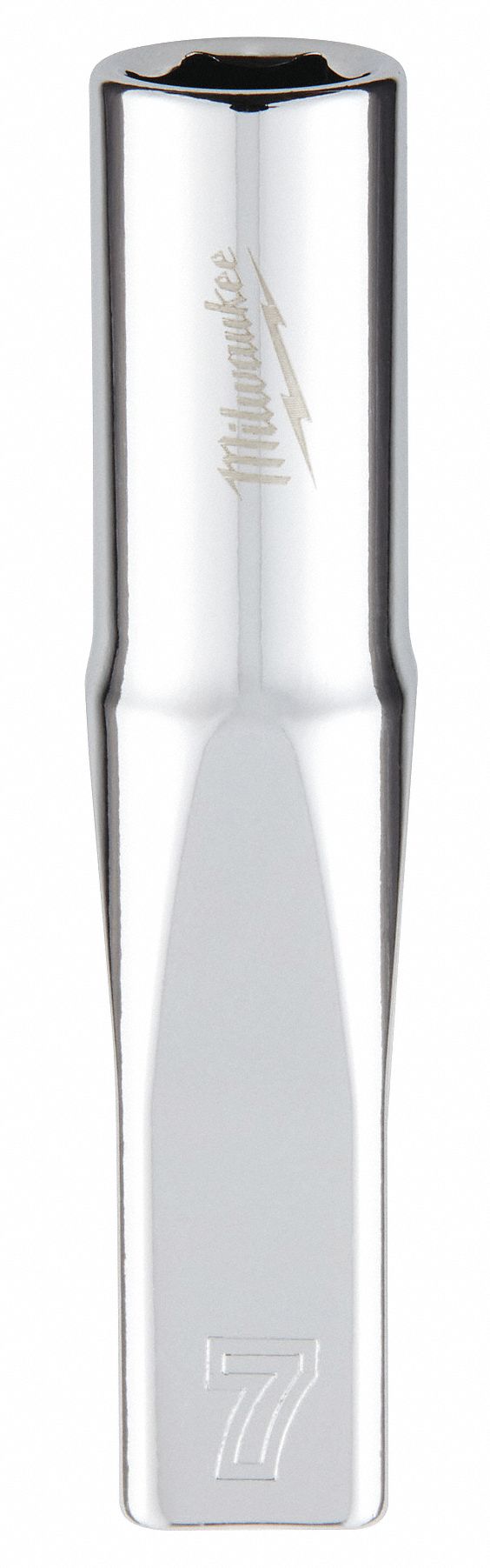MILWAUKEE, 1/4 in Drive Size, 7.00 mm Socket Size, Deep Well Socket ...
