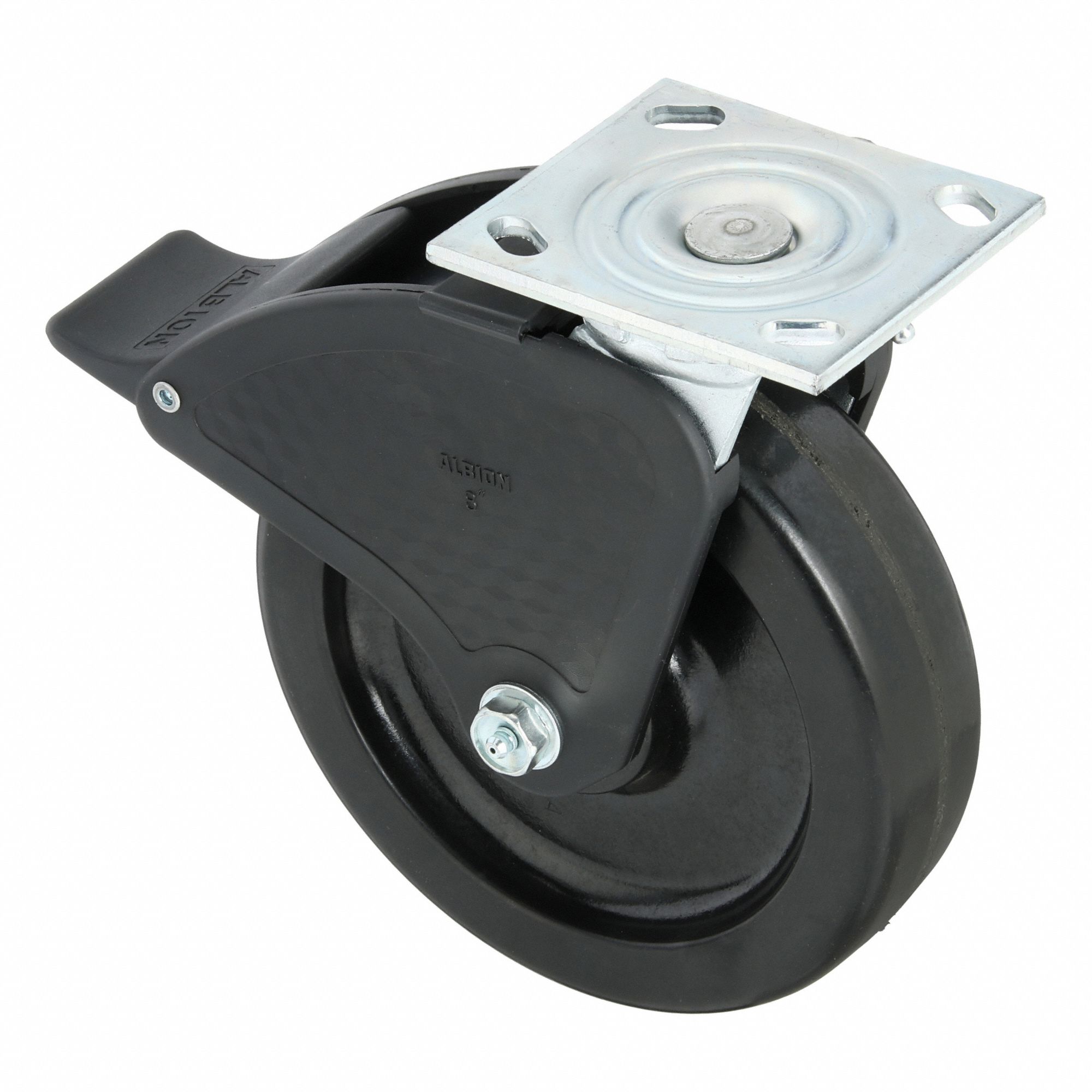 ALBION, Swivel, Total Lock, Plate Caster - 60RN88|16TM08201ST - Grainger
