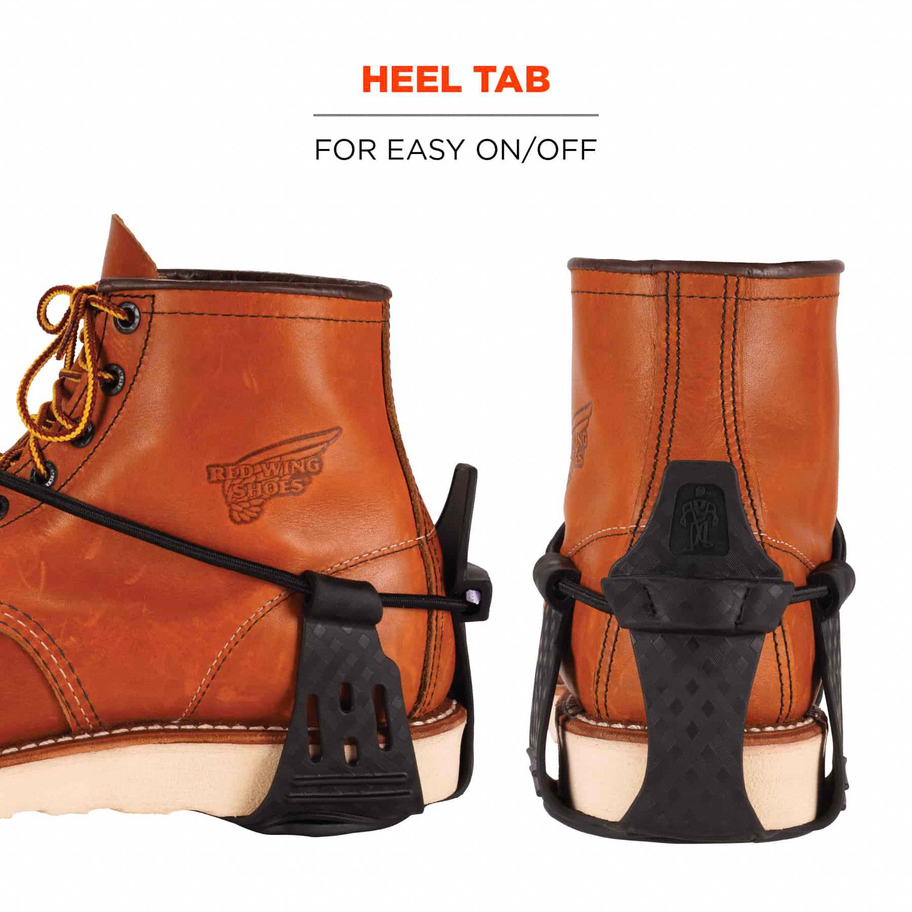 ERGODYNE Spikeless Traction Device: Ball/Heel Footwear Coverage, Rubber ...