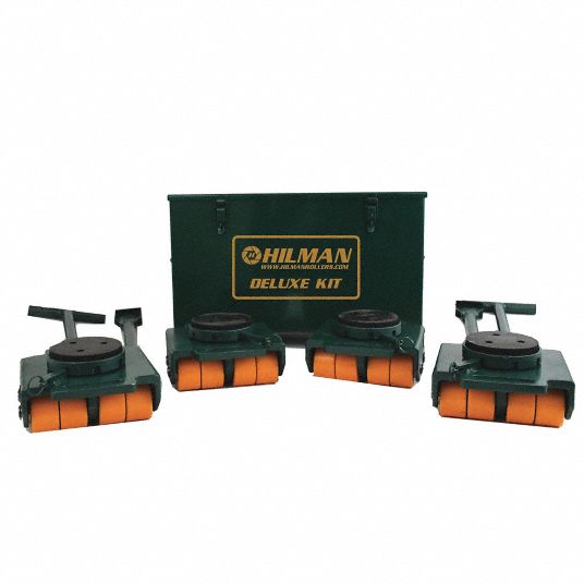 HILMAN ROLLERS, 24 ton Load Capacity, 5 39/64 in Deck Ht, Bull Dolly ...