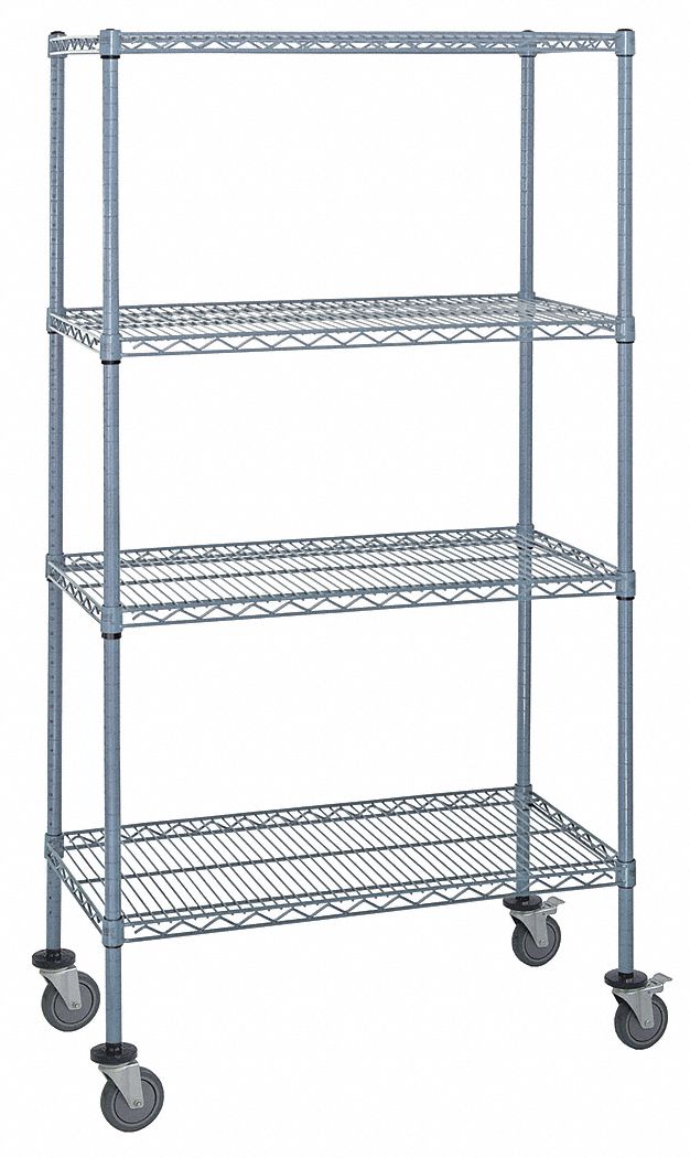 QUANTUM STORAGE SYSTEMS, 24 in x 60 in x 80 in, Dry/Wet, Mobile Stem ...