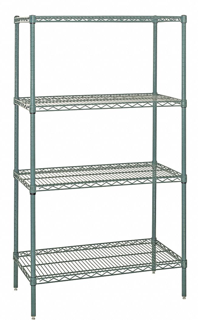 QUANTUM STORAGE SYSTEMS, Starter, 48 in x 24 in, Wire Shelving - 60TV34 ...