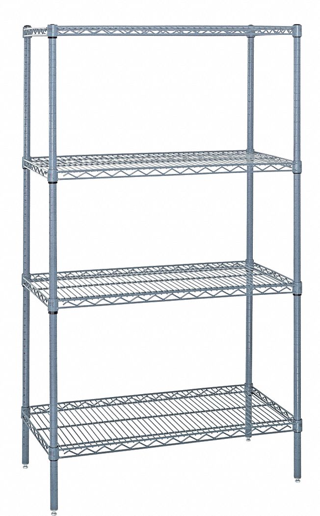 QUANTUM STORAGE SYSTEMS, Starter, 72 in x 36 in, Wire Shelving - 60TV96 ...