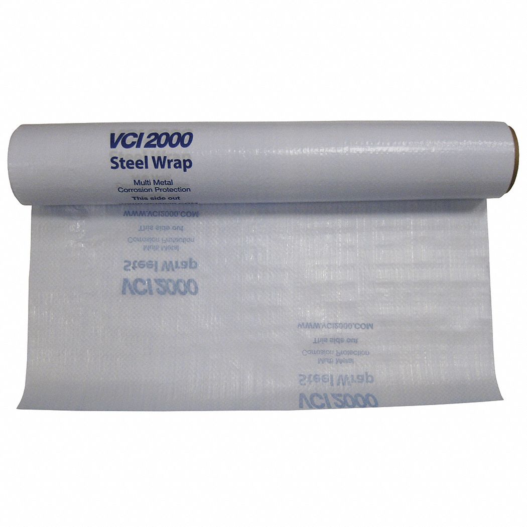 48 in Roll Wd, 600 ft Roll Lg, Steel Wrap Woven Films - 60TZ43|VSW00002 ...
