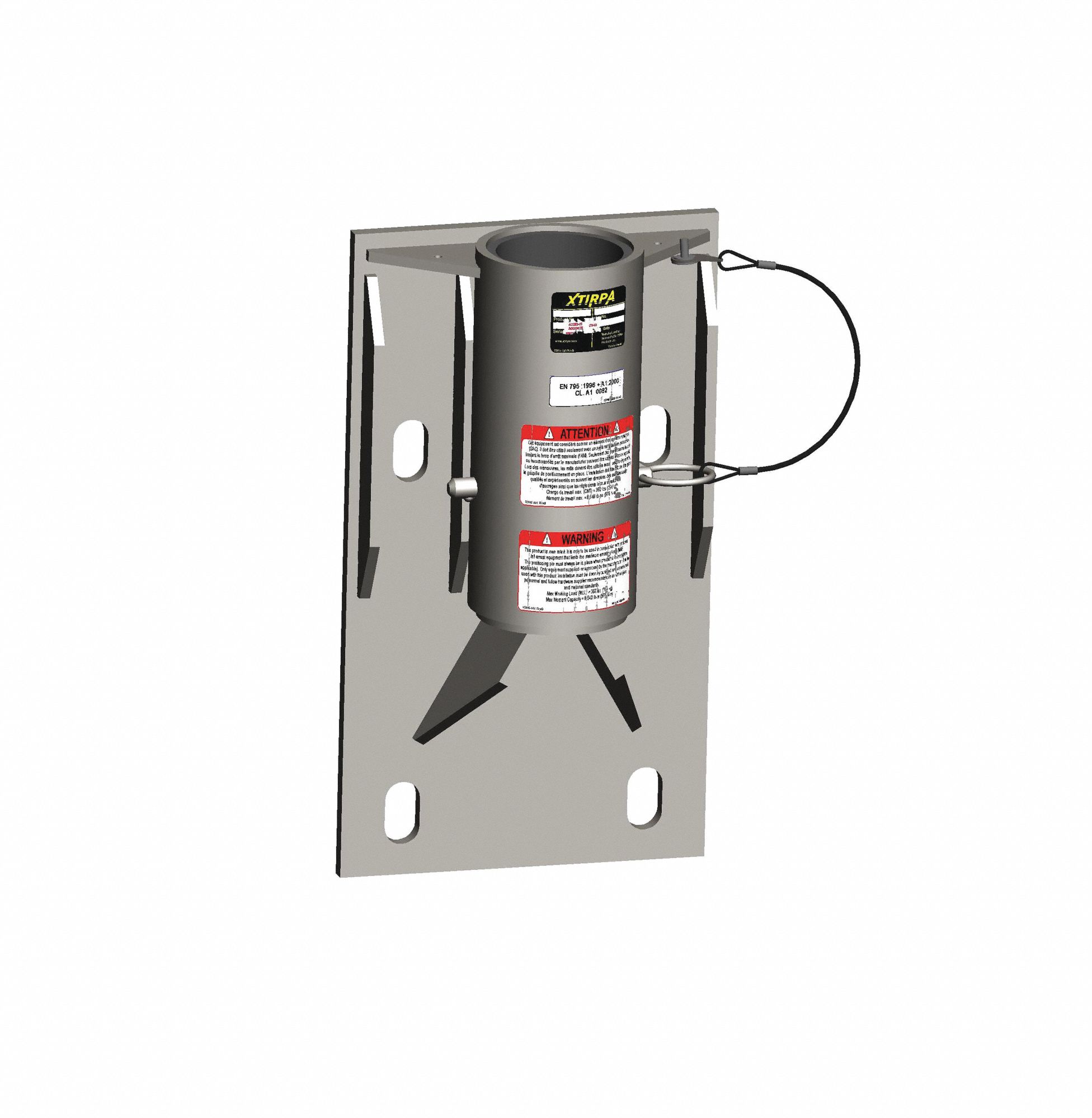 MSA, 4 3/8 in x 16 in, Wall Mnt, Wall Adapter Base - 60UH62|IN-2013 ...