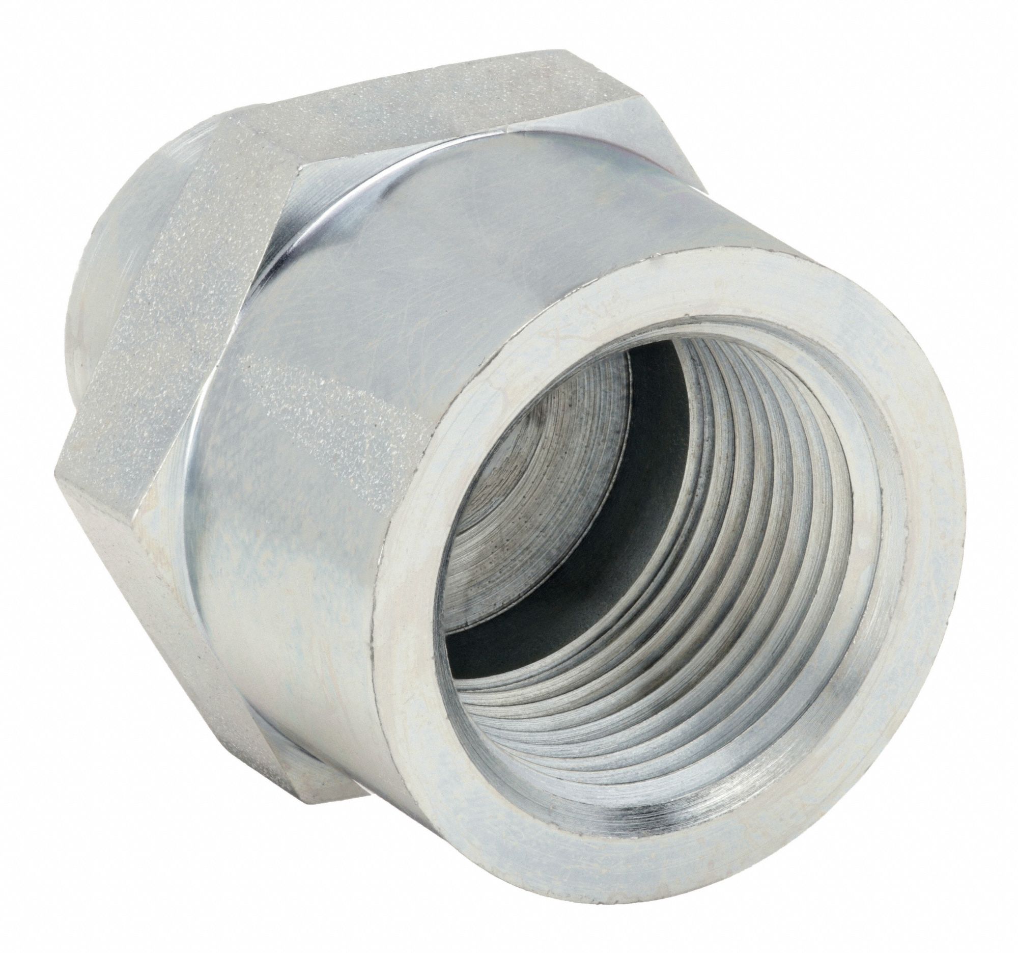 PARKER Coupling: Steel, 2 in x 1 1/2 in Pipe Size, Female NPTF x Female ...