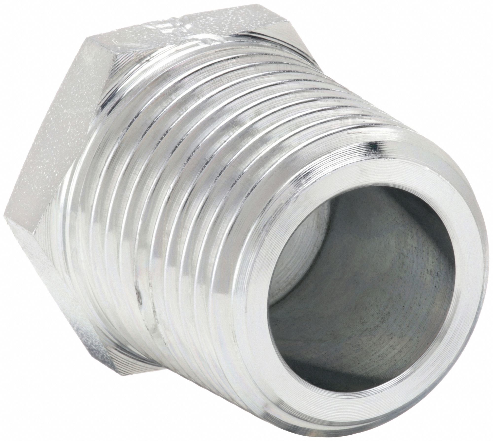 PARKER Hex Head Plug: Steel, 1/2 in Pipe Size, Male BSPT, 15/16 in ...