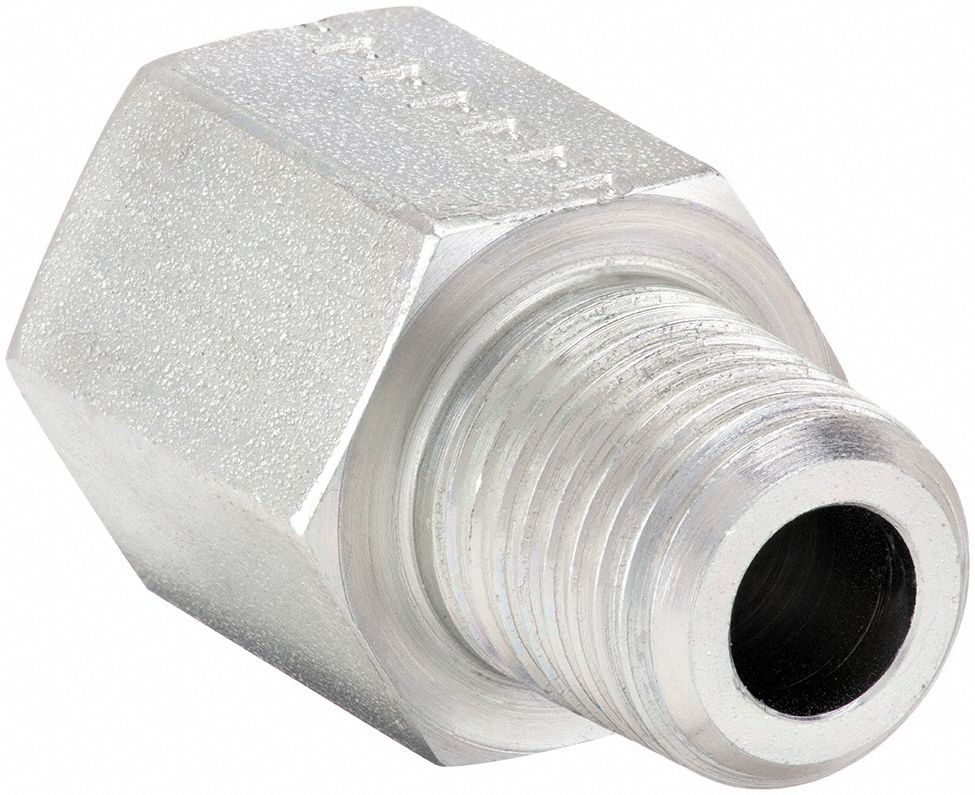 Steel, 1/2 in x 1/2 in Fitting Pipe Size, Straight - 60UU41|1/2X1 ...