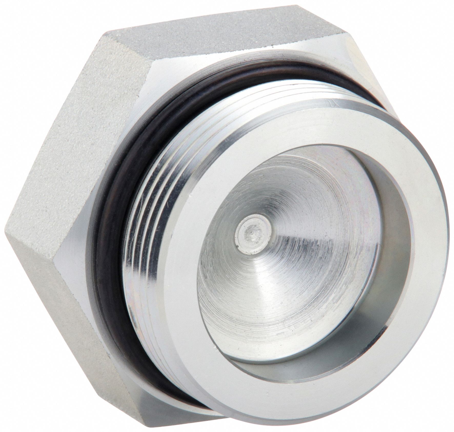 PARKER Hex Head Plug: Steel, 2 in Fitting Pipe Size, Male SAE-ORB, 1 7/ ...