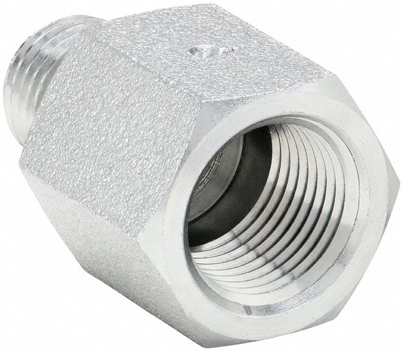 PARKER Expander/Adapter: Steel, 1/4 in x 3/8 in Fitting Pipe Size, Male ...