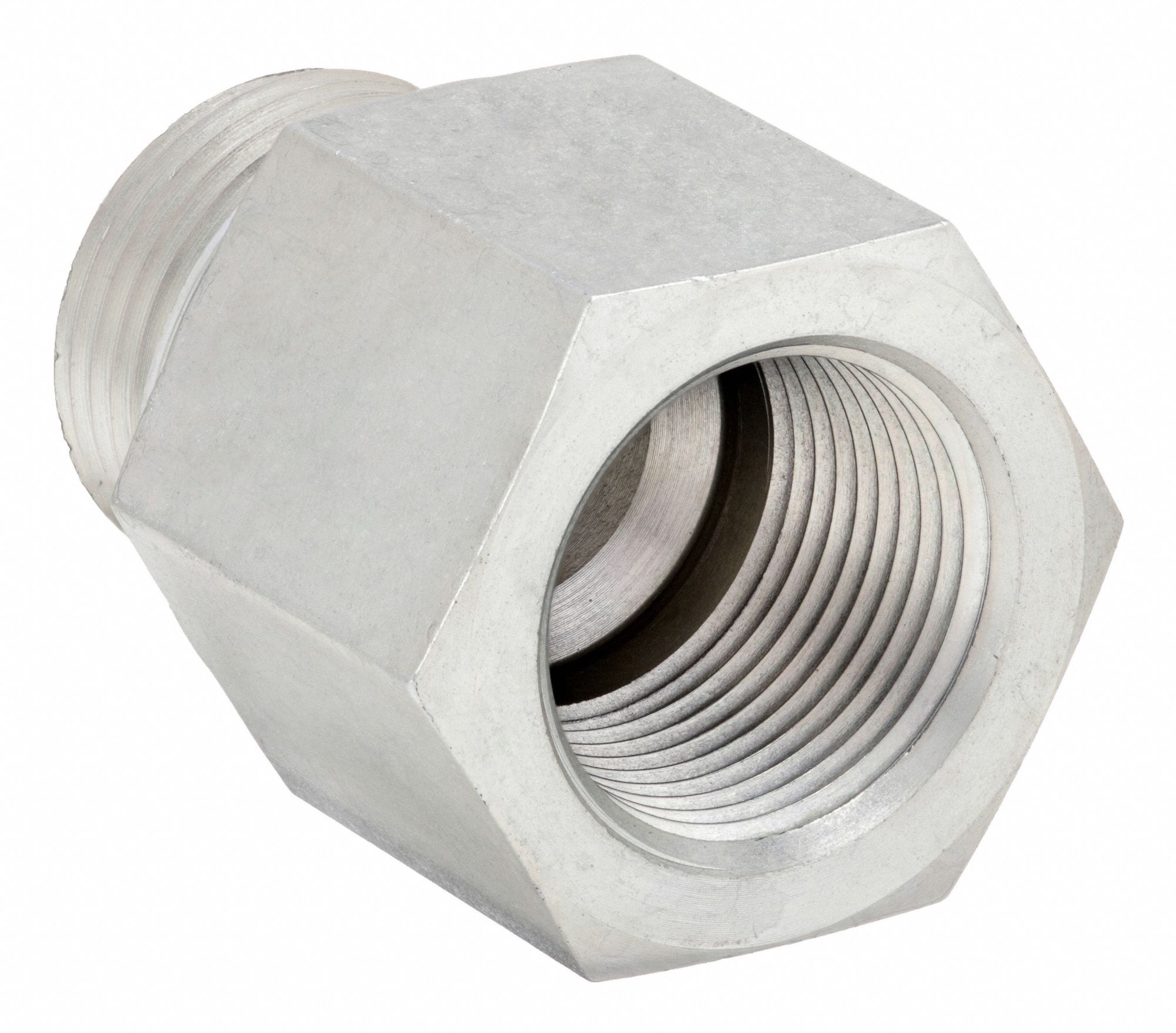 PARKER Straight: Steel, 33 mm x 1 in Fitting Pipe Size, Male Metric x ...