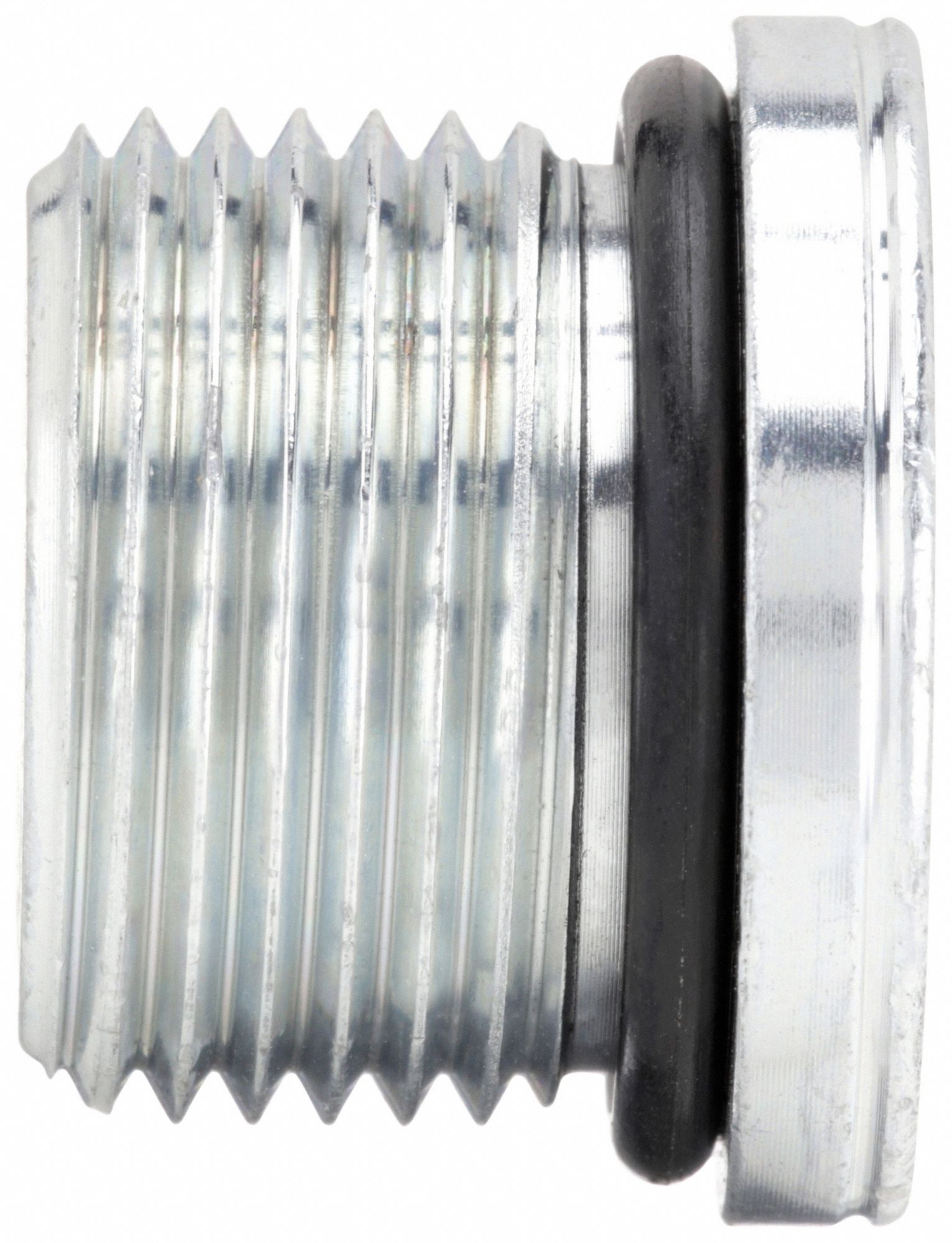 PARKER Hollow Hex Plug: Steel, 22 mm x 1 1/2 in Pipe Size, Male Metric ...