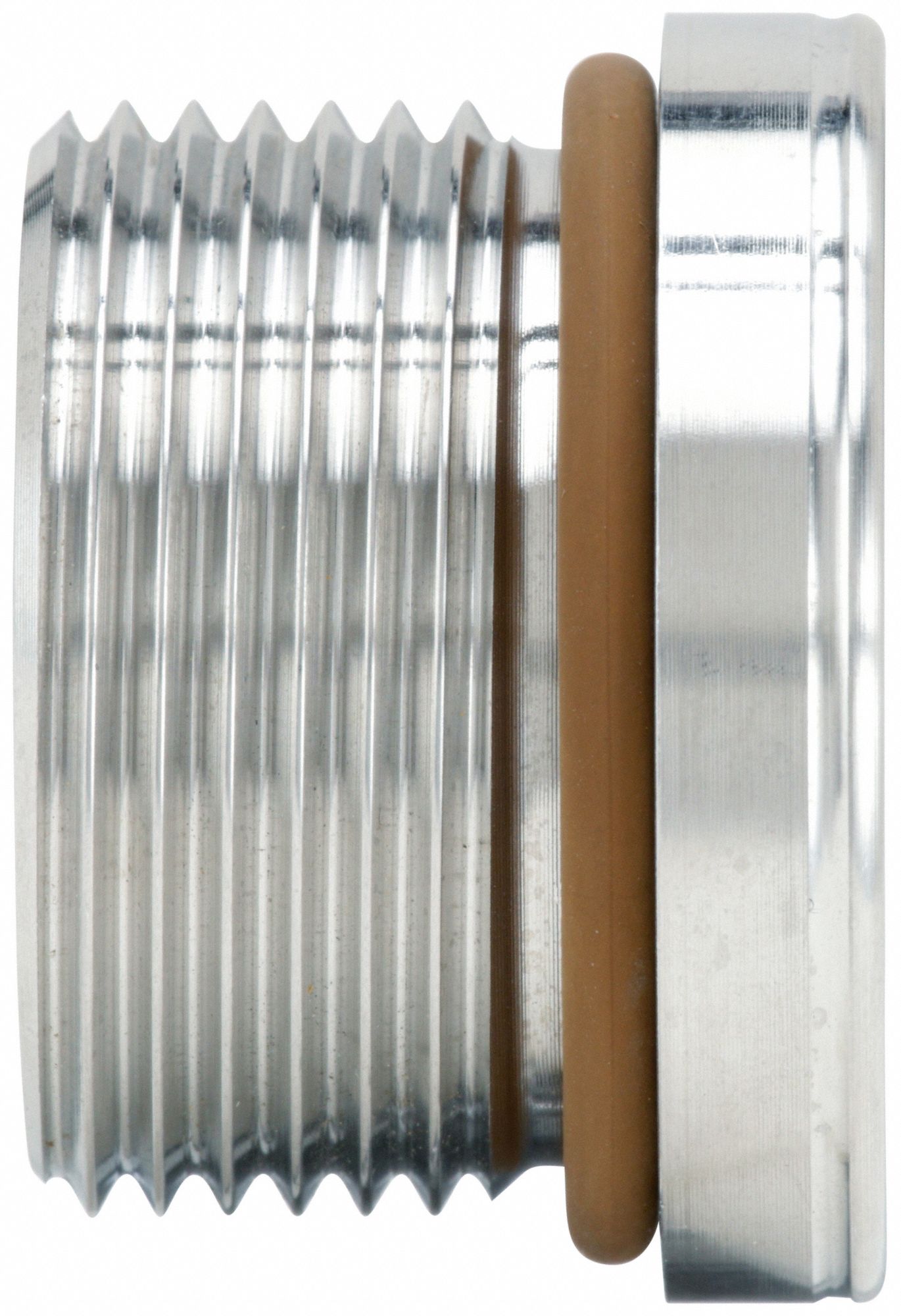 PARKER Hollow Hex Plug: 316 Stainless Steel, 33 mm x 2 in Fitting Pipe ...