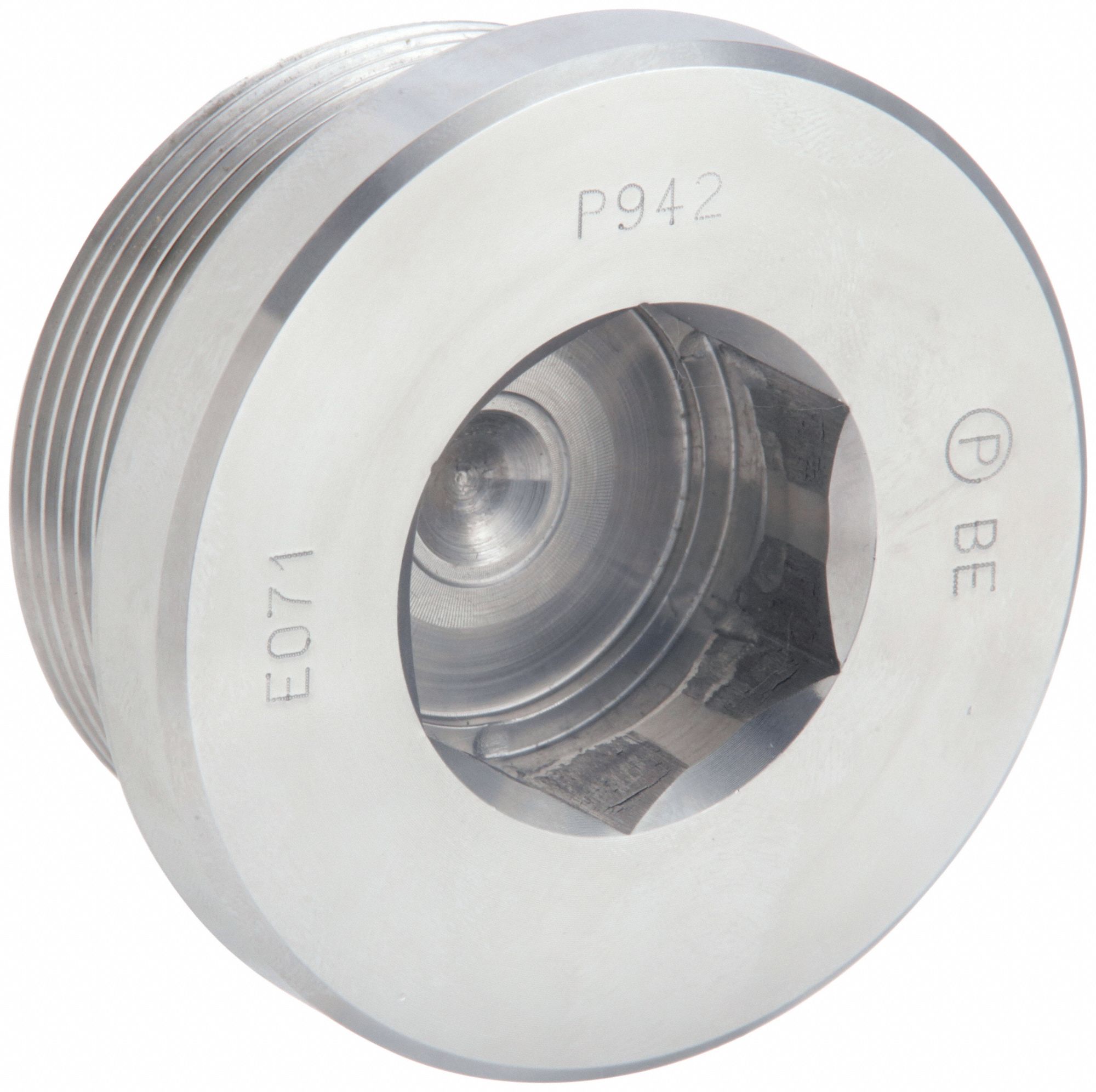 316 Stainless Steel, 2 in Fitting Pipe Size, Hollow Hex Plug - 60VC51 ...