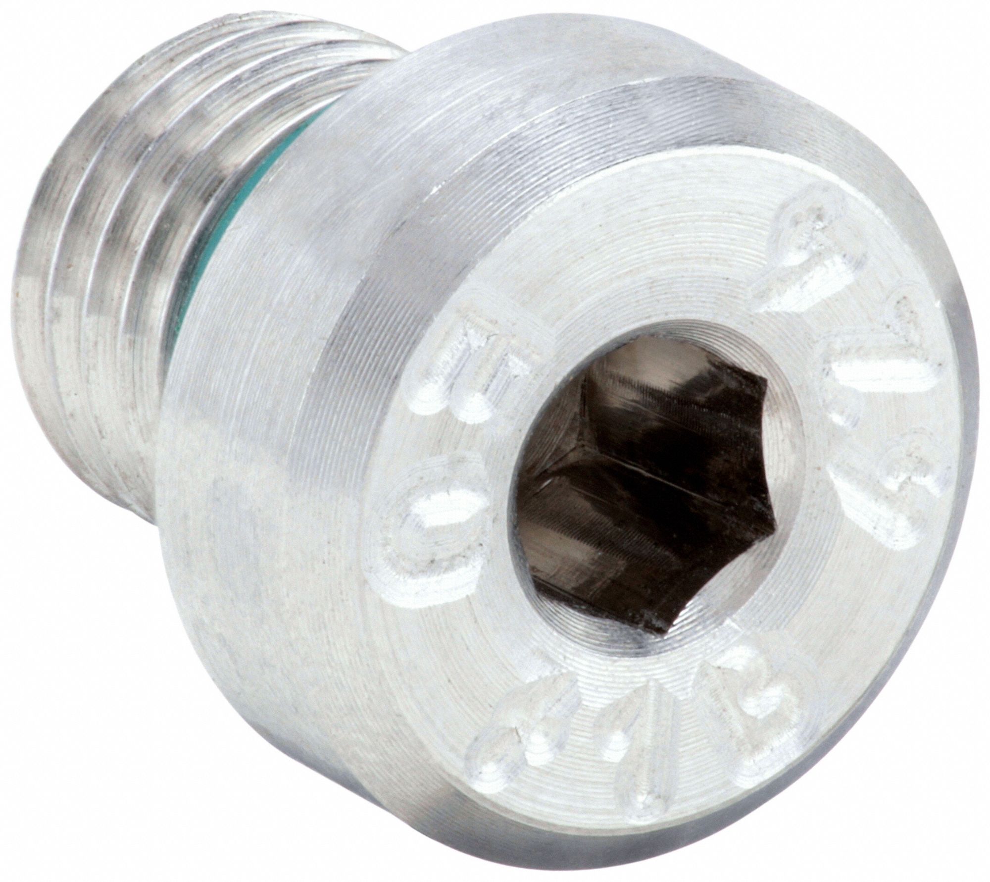 316 Stainless Steel, 8 mm x 1 in Fitting Pipe Size, Hollow Hex Plug ...