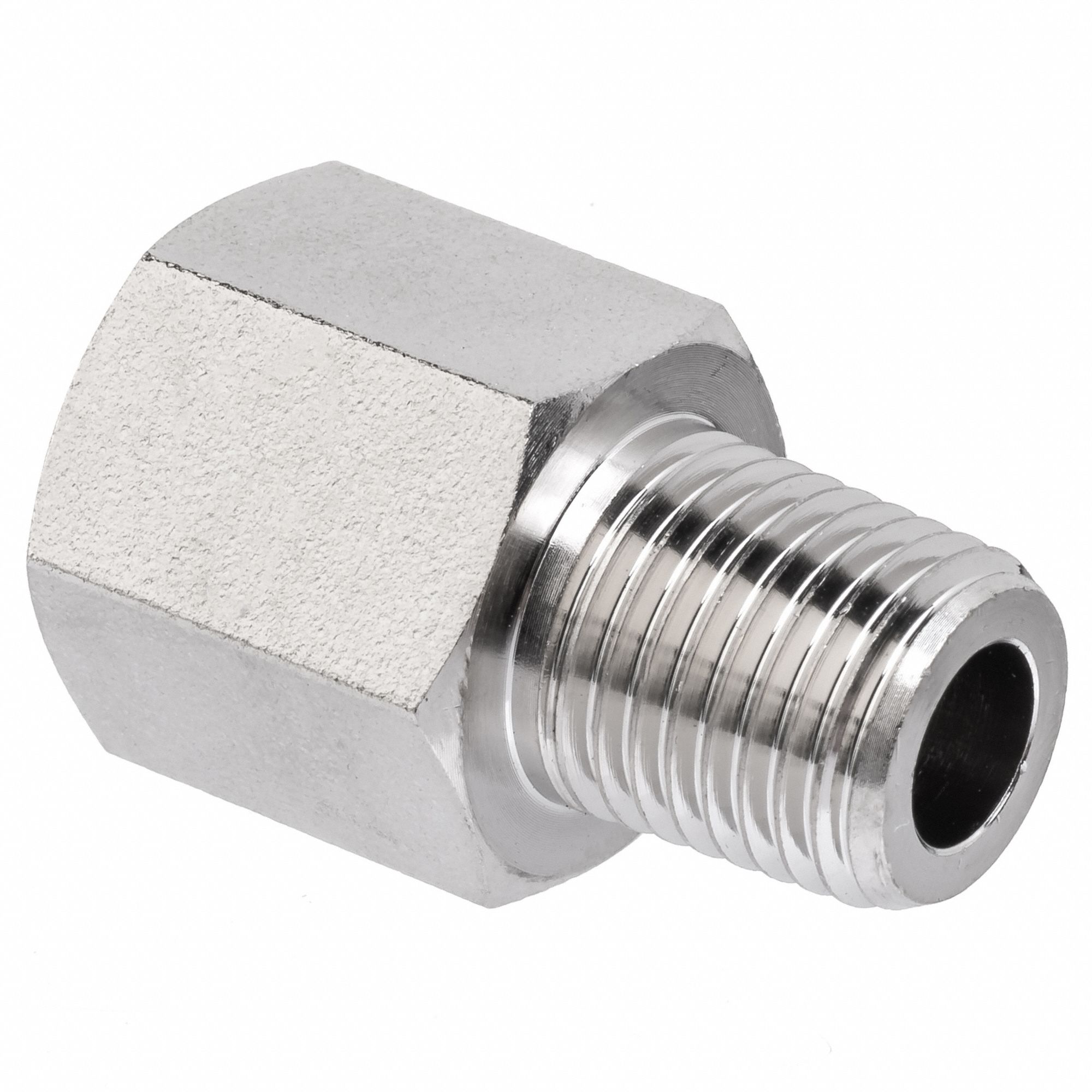 Nickel-Plated Brass, 3/8 in x 1/4 in Fitting Pipe Size, Reducing ...