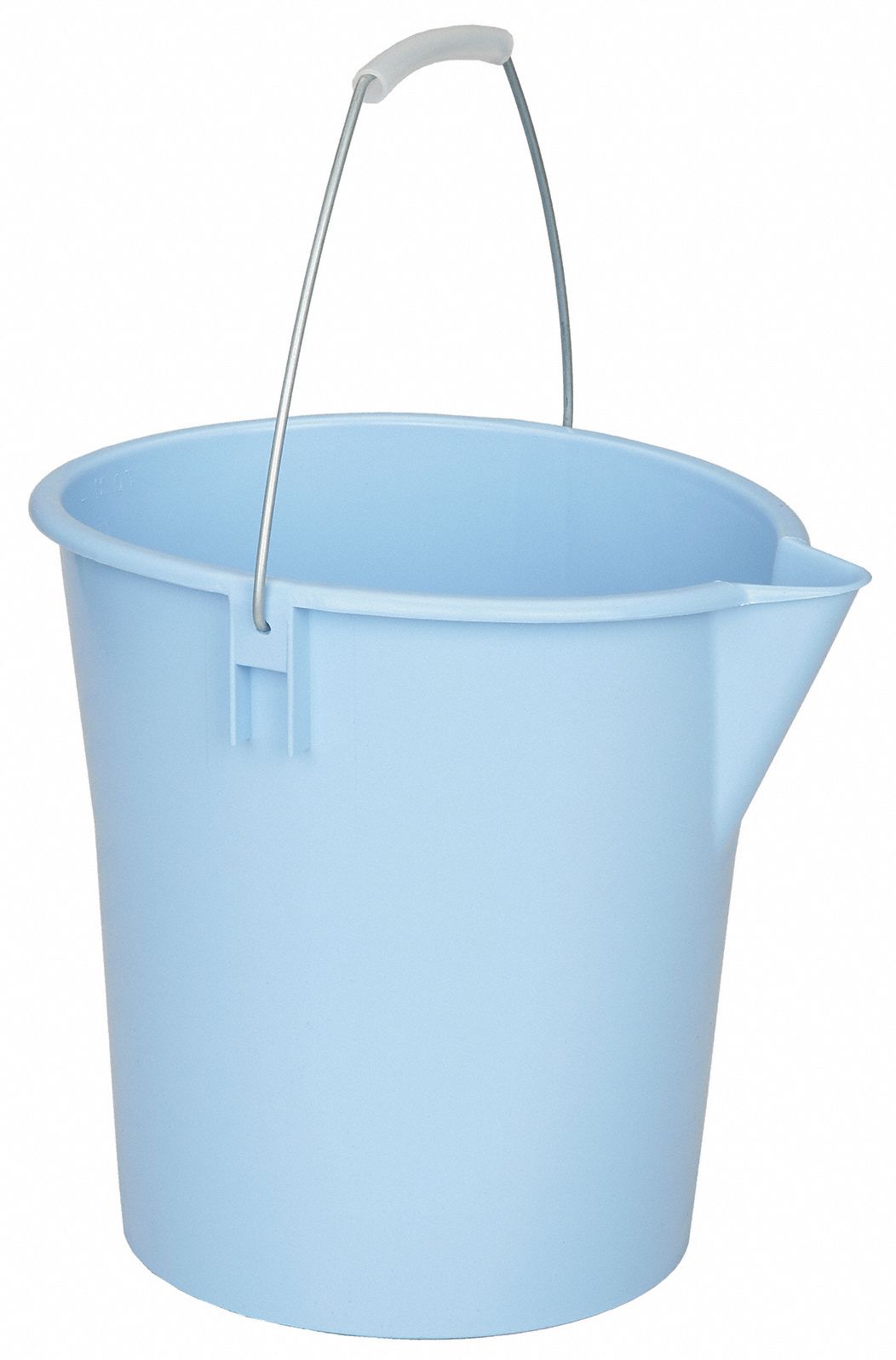 SKILCRAFT Bucket: 12 qt Bucket Capacity, Blue, Polyethylene, Round, 27 ...
