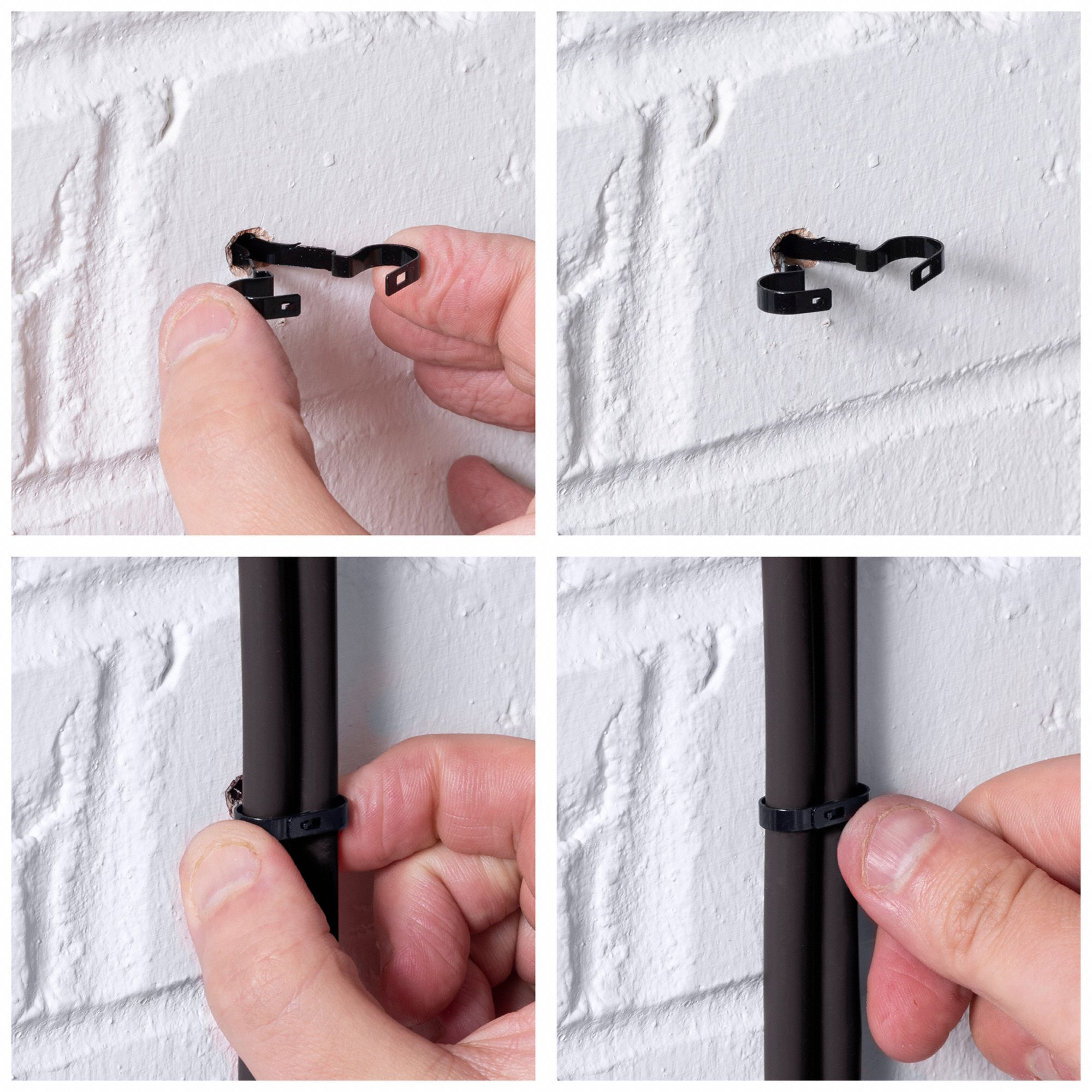 D-LINE Cable Staple, Series Safe-D(R) Stag Clip, Color Black, PK 50 ...