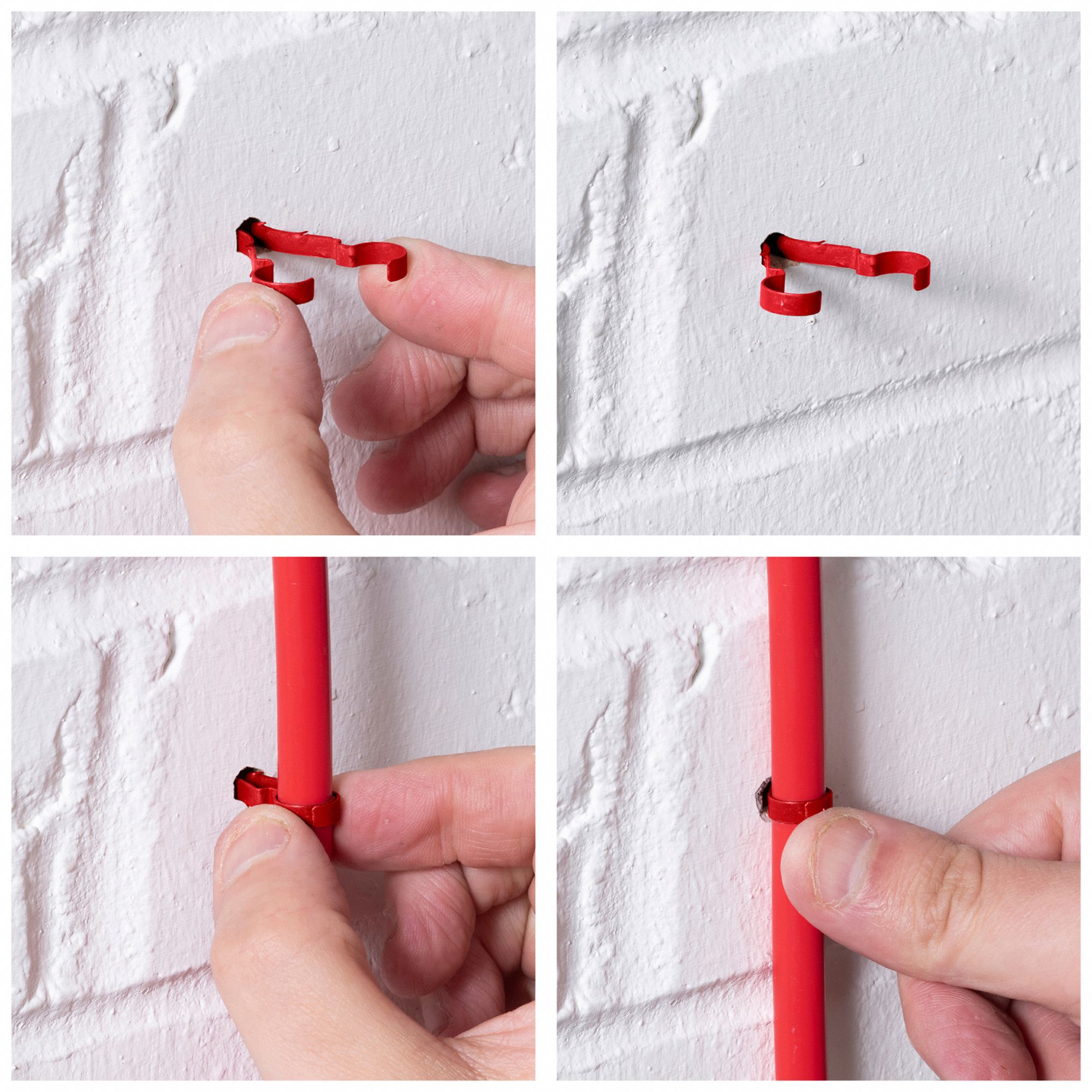 D-LINE Cable Staple, Series Safe-D(R) Stag Clip, Color Red, PK 50 ...