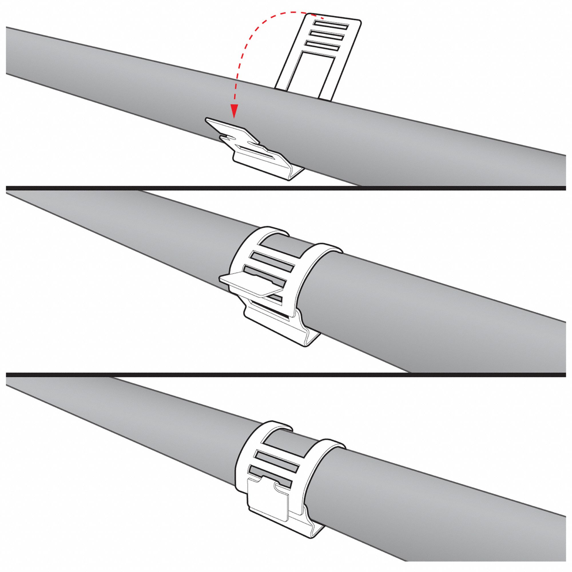 D-LINE Adjustable Cable/Pipe Saddle, Series Safe-D(R) Cable Saddle ...
