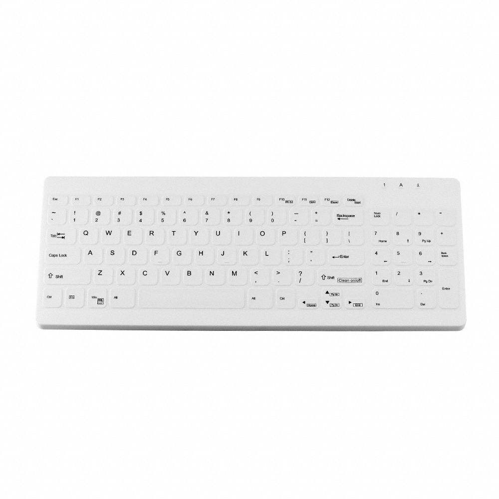 TG3 ELECTRONICS, USB Connection, White, Keyboard - 60WA77|KBA-CK96-WNUN ...