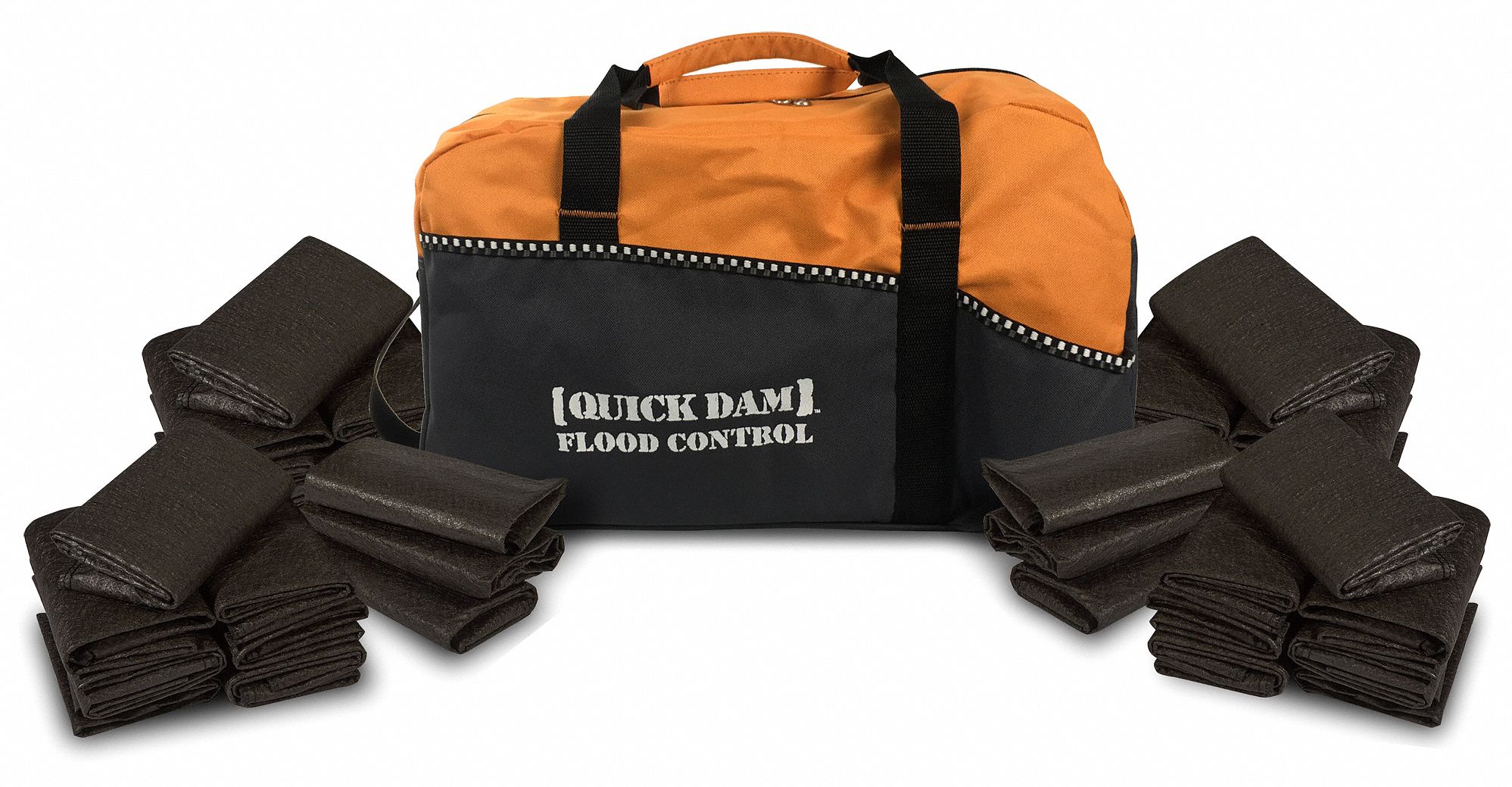 QUICK DAM, Fresh Water, 3 1/2 in Overall Ht, Flood Bag Emergency Kit ...