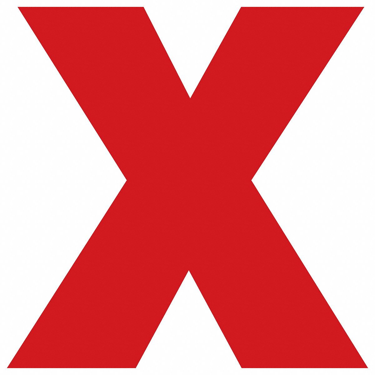 6 in x 6 in Nominal Sign Size, 0.004 in Thick, Safety Marking Label ...