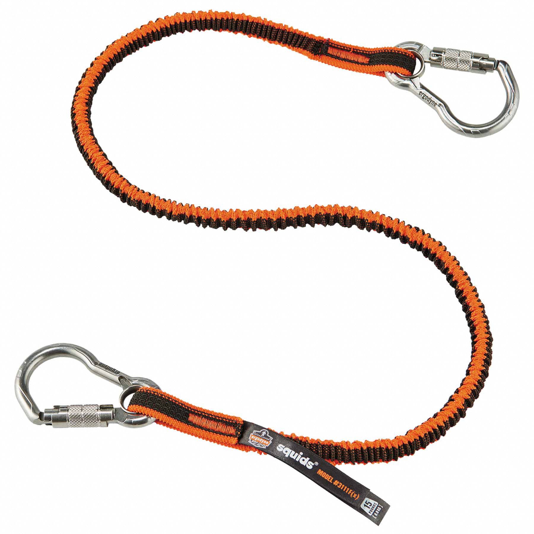 SQUIDS BY ERGODYNE, Orange, Carabiner, Tool Lanyard - 60WF97|3111F(x ...