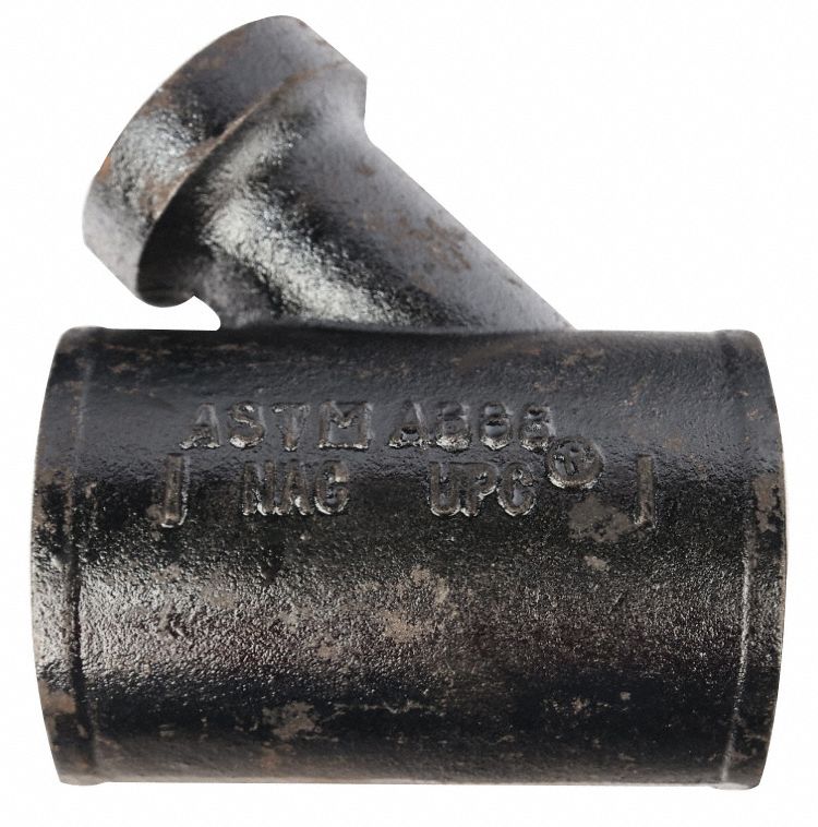 Cast Iron, 3 in x 3 in x 1 1/2 in Fitting Pipe Size, Reducing Wye ...