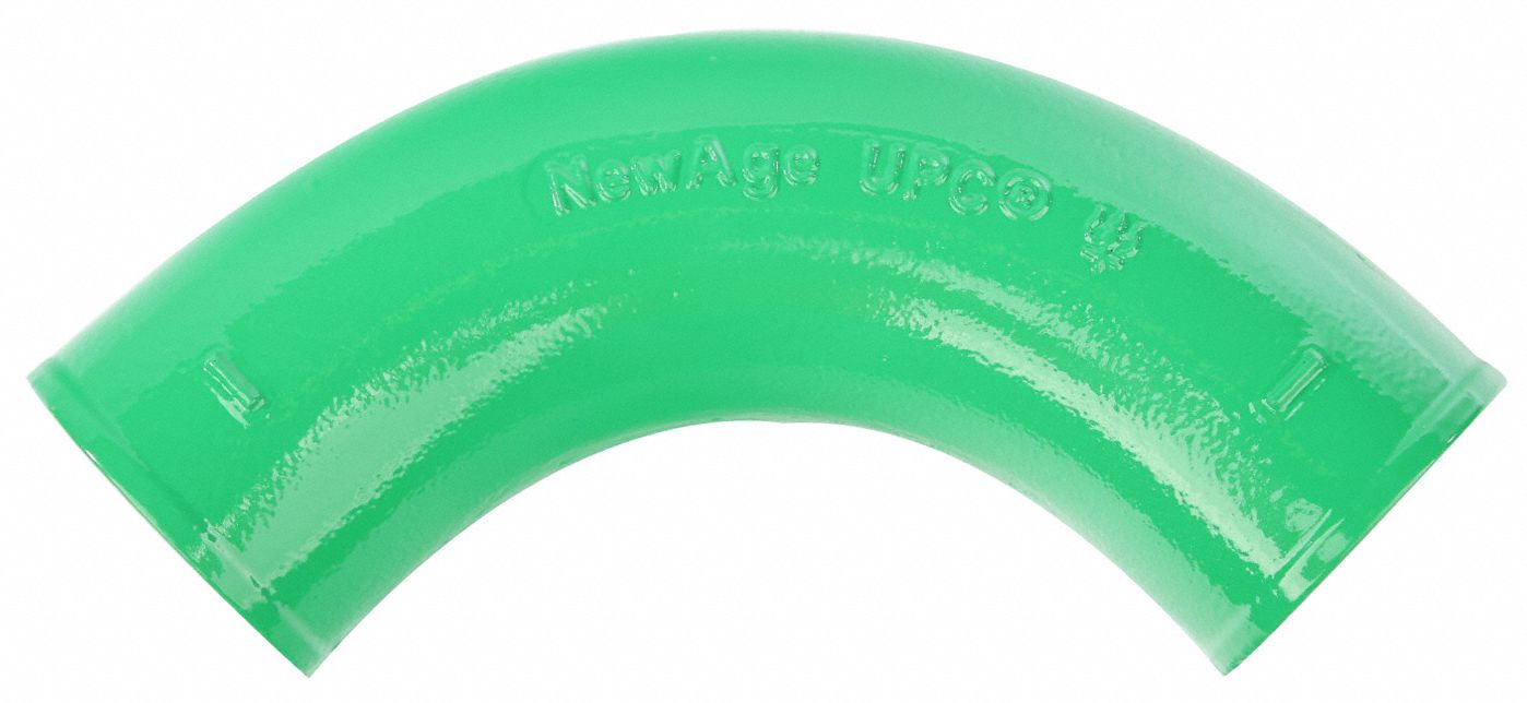 Cast Iron, 3 in x 3 in Fitting Pipe Size, 90° Short Sweep Bend - 60XA68 ...