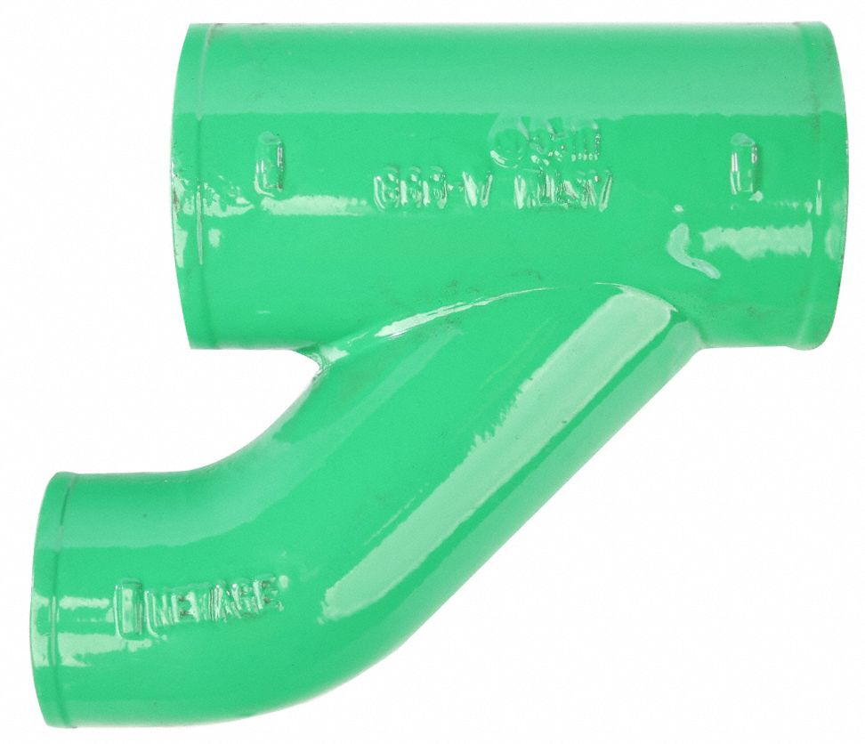 Cast Iron, 4 in x 4 in x 3 in Fitting Pipe Size, Reducing Wye - 60XC76 ...