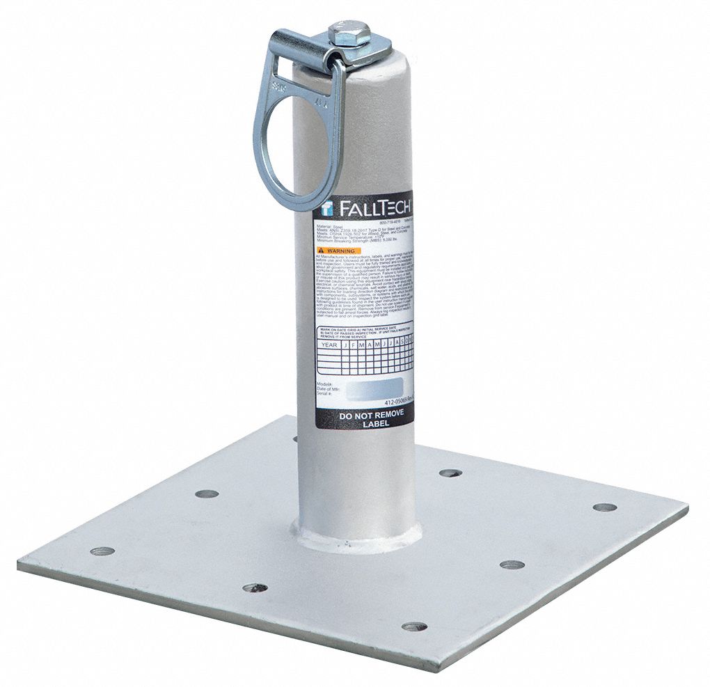 FALLTECH, 12 in x 12 in, 18 in Ht, CB Anchor - 60XG43|78218CSSD - Grainger