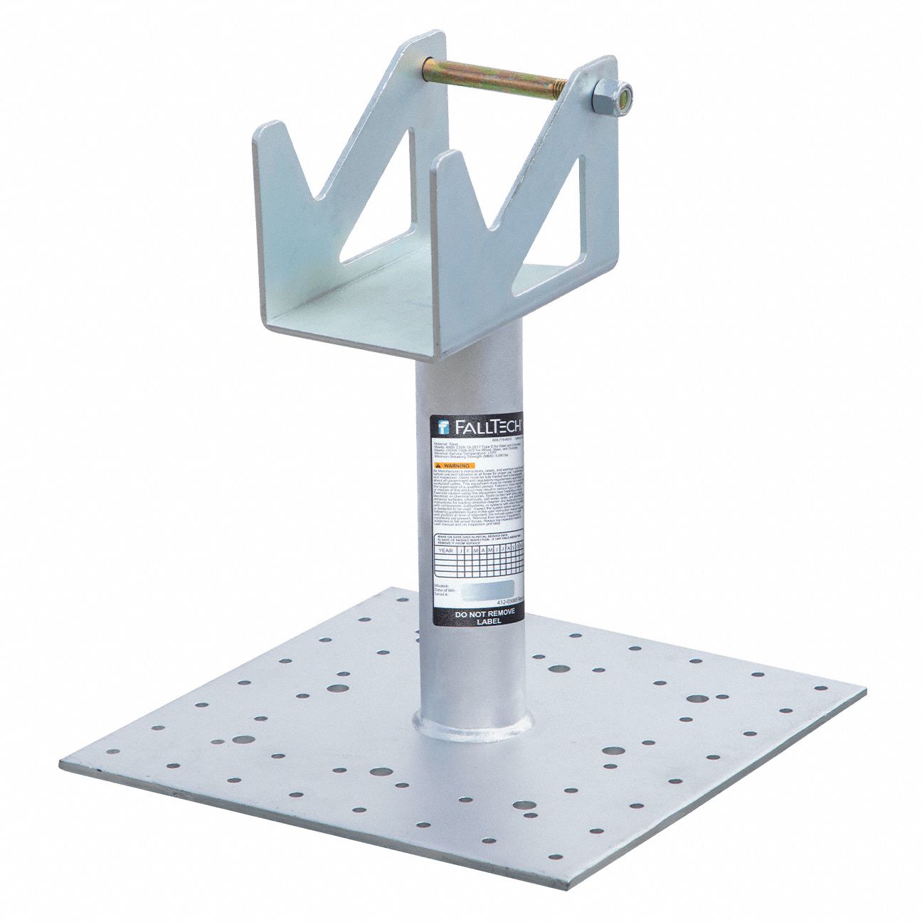 FALLTECH, 16 in x 16 in, 12 in Ht, CB Anchor - 60XG39|78012WCSSC - Grainger