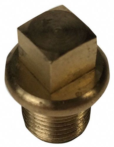 Brass, 1/2 in Fitting Pipe Size, Square Head Plug - 60XK18|0209 21 00 ...