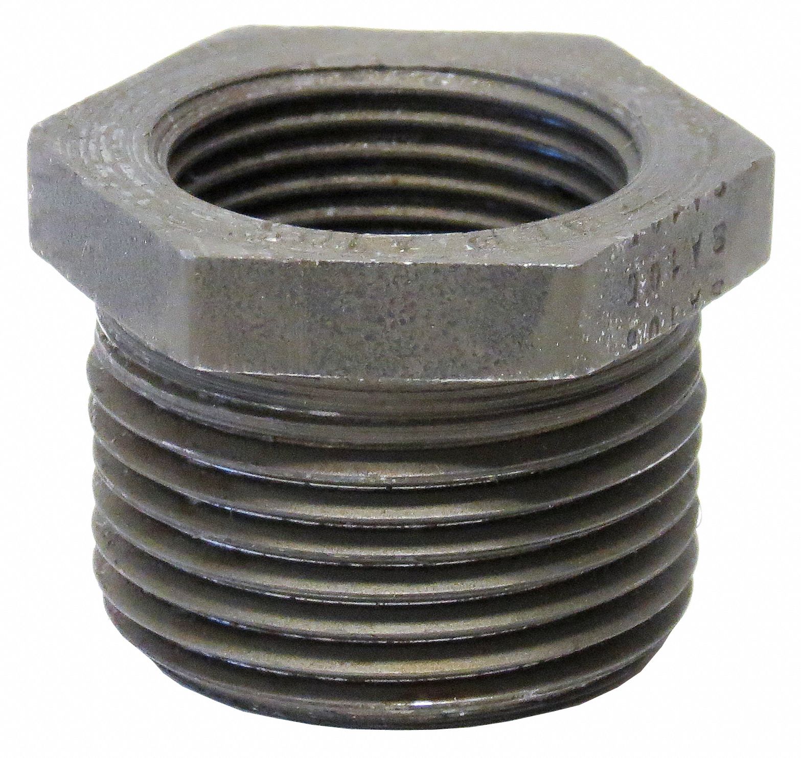 Forged Steel, 1 1/2 in x 1/4 in Fitting Pipe Size, Hex Bushing - 60XW17 ...