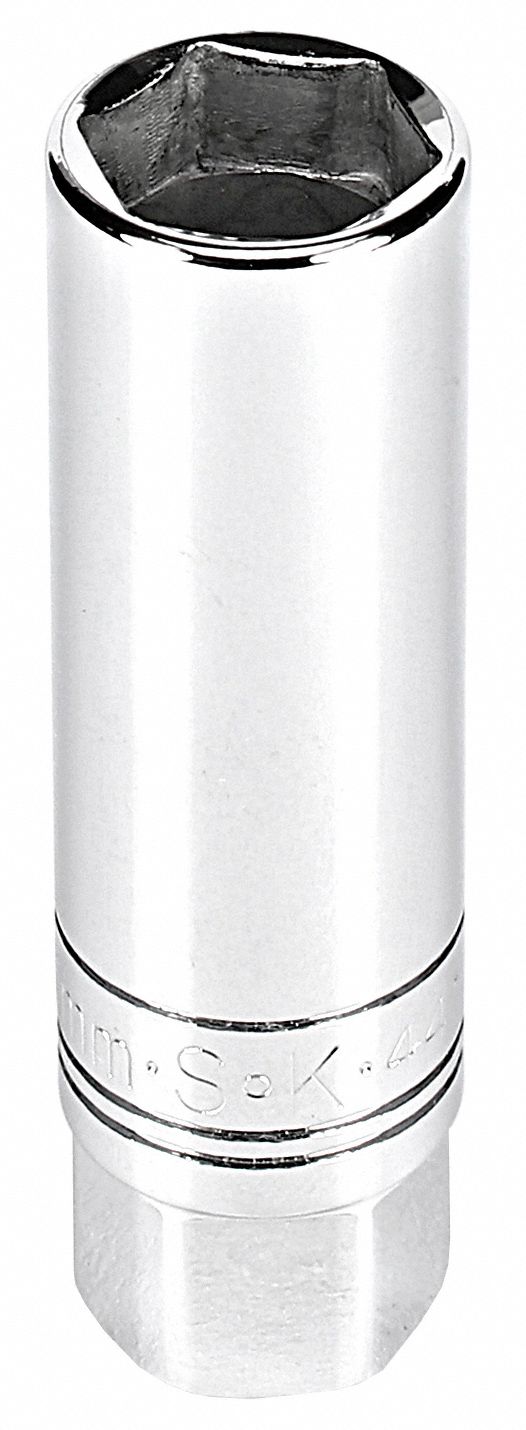 SK HAND TOOL, LLC, 3/8 in Drive Size, 14 mm Socket Size, Spark Plug ...