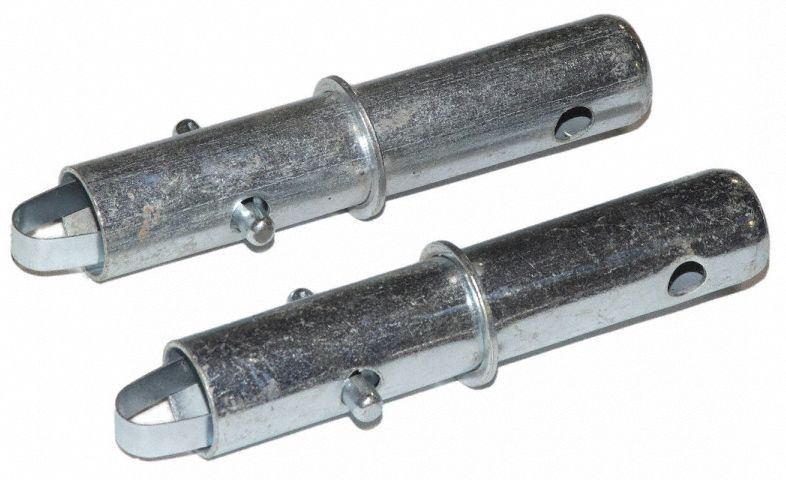 QUIETSITE, Stacking Pin with Spring Lock, 6 in Overall Wd, Noise ...