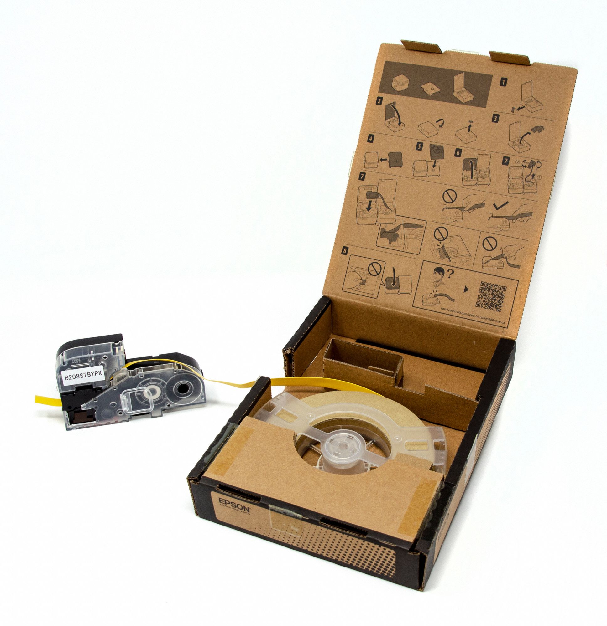 1/4 in, 49 1/5 ft, Continuous Label Roll in Box - 60YR07|B208STBYPX ...