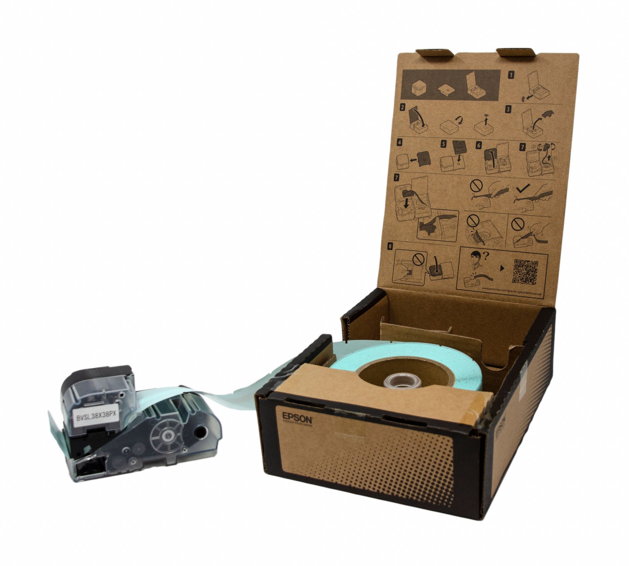 1 1/2 in x 1 1/2 in, Vinyl, Precut Label Roll in Box - 60YR13 ...