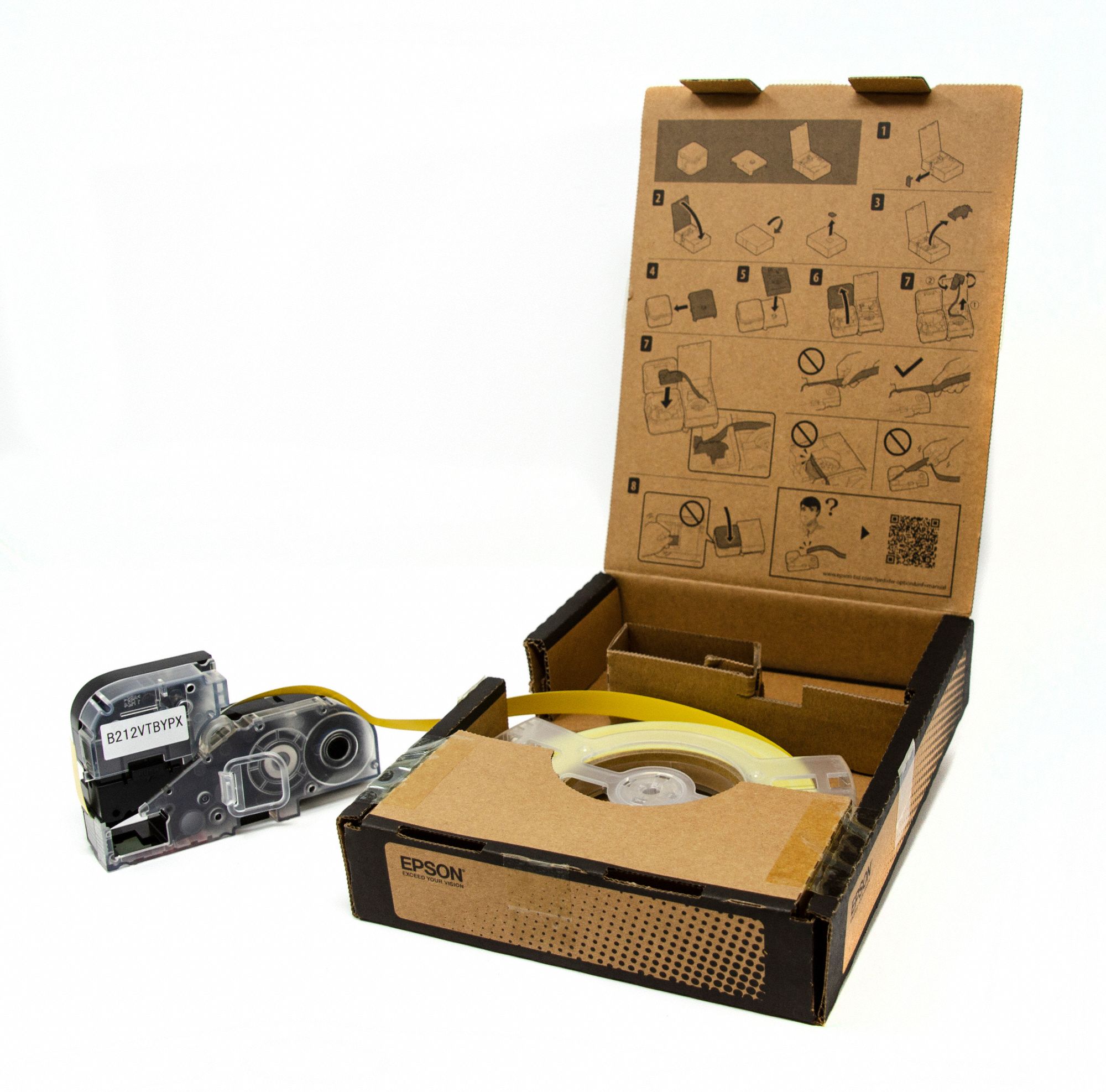 1/2 in x 147 19/32 ft, Vinyl, Continuous Label Roll in Box - 60YR23 ...